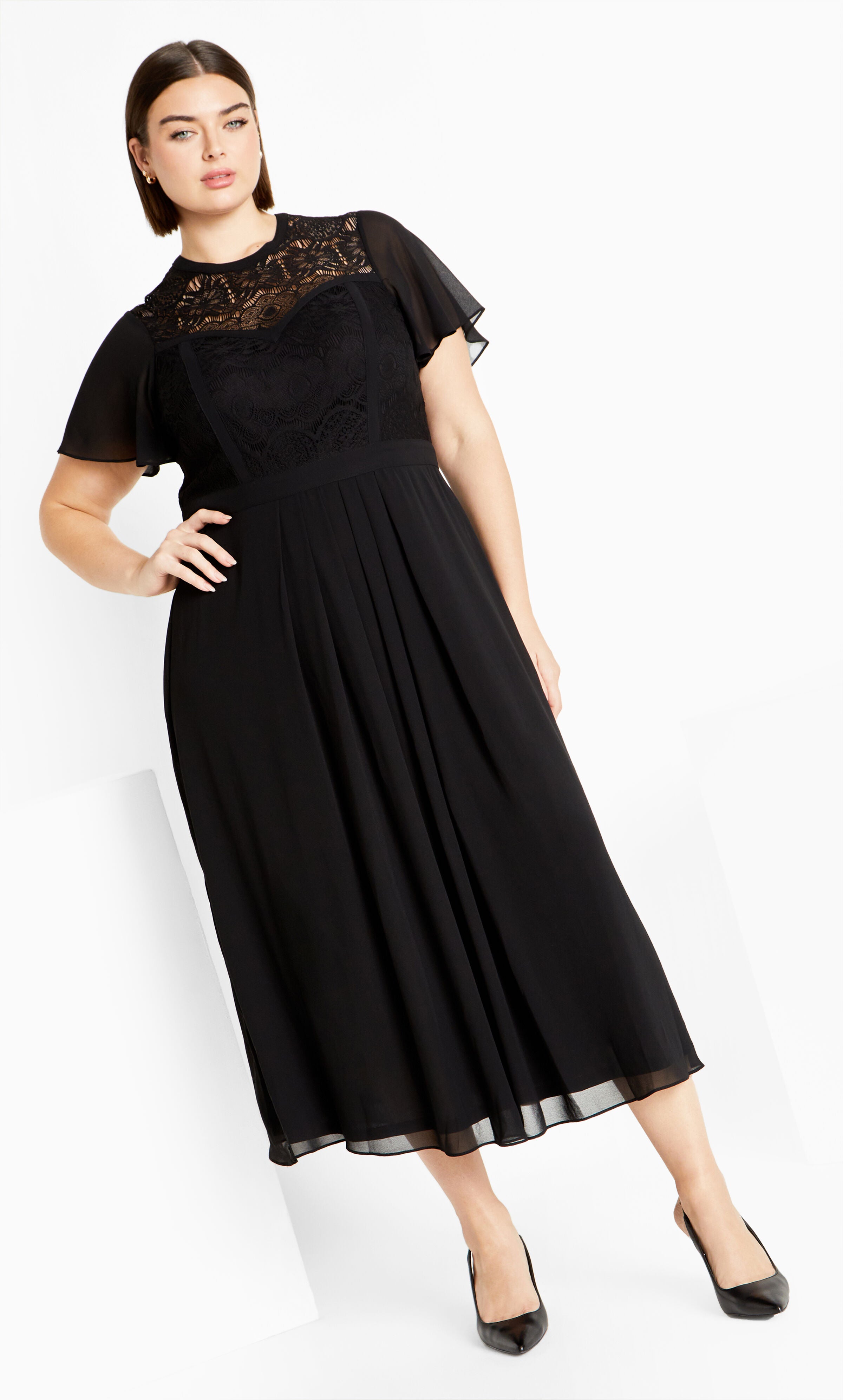 Lace Niki Dress - black | OneStopPlus