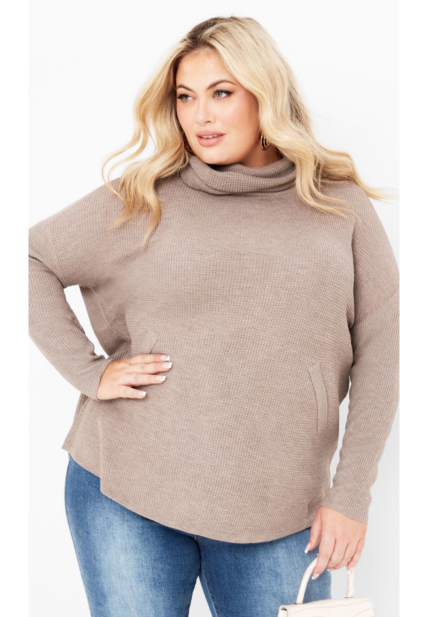 Ash Turtleneck Close Fit Sweater | OneStopPlus