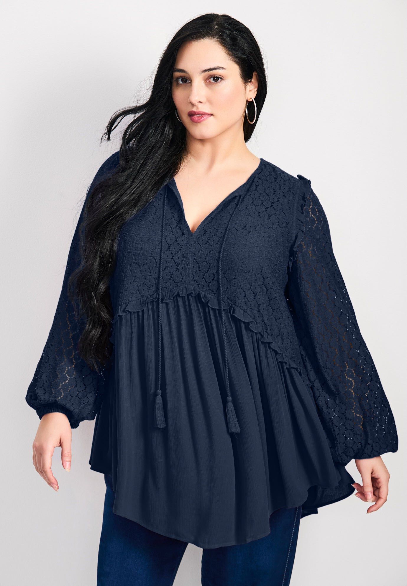 Haven Lace Yoke Top | OneStopPlus
