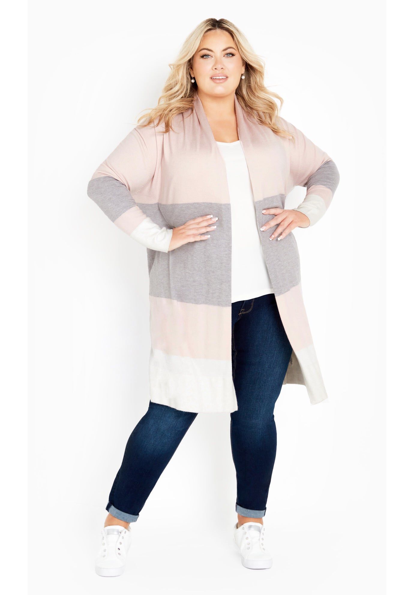 Keelyn Colorblock Cardigan | OneStopPlus