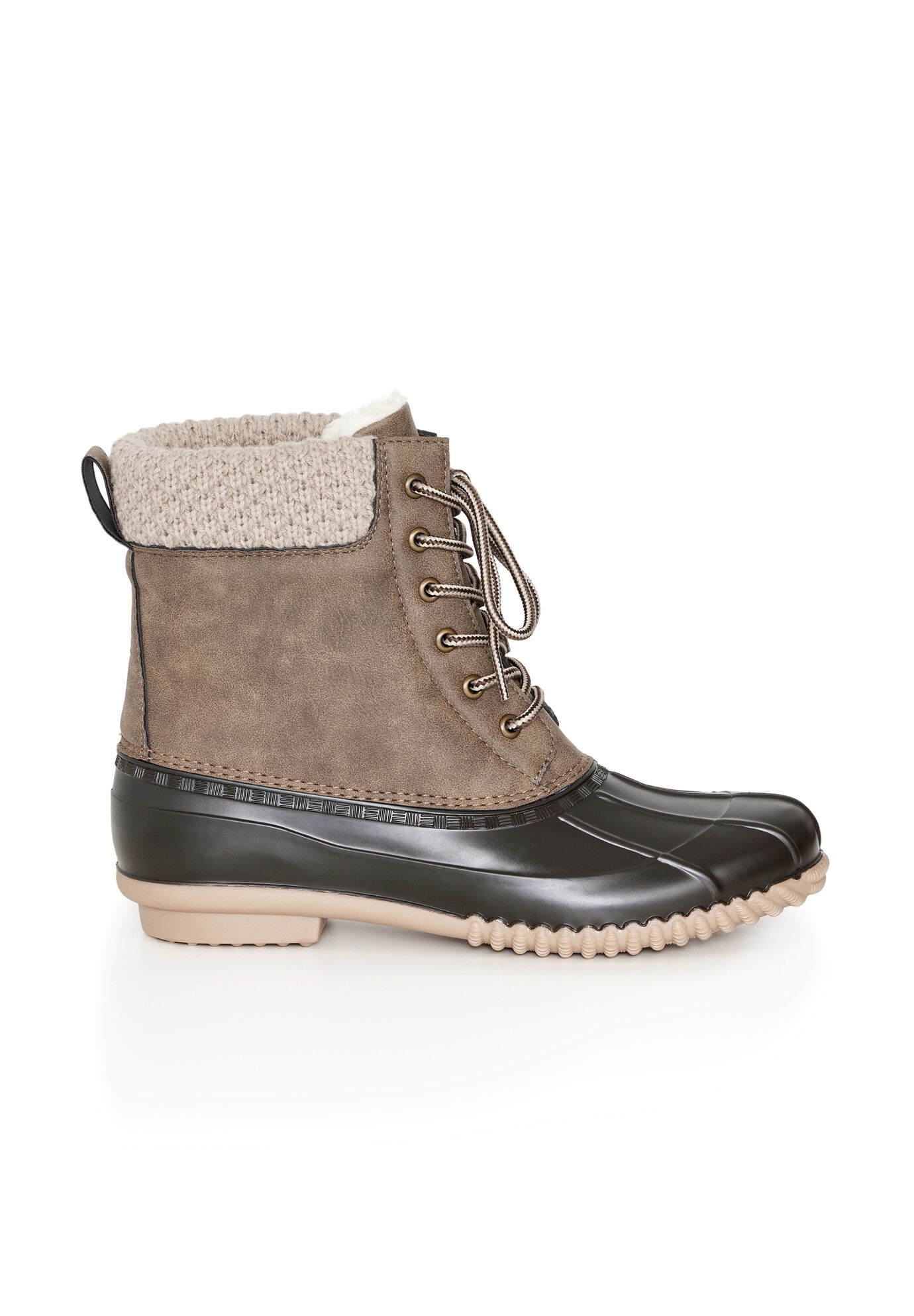 Lexi Sweater Trim Weather Boot | OneStopPlus