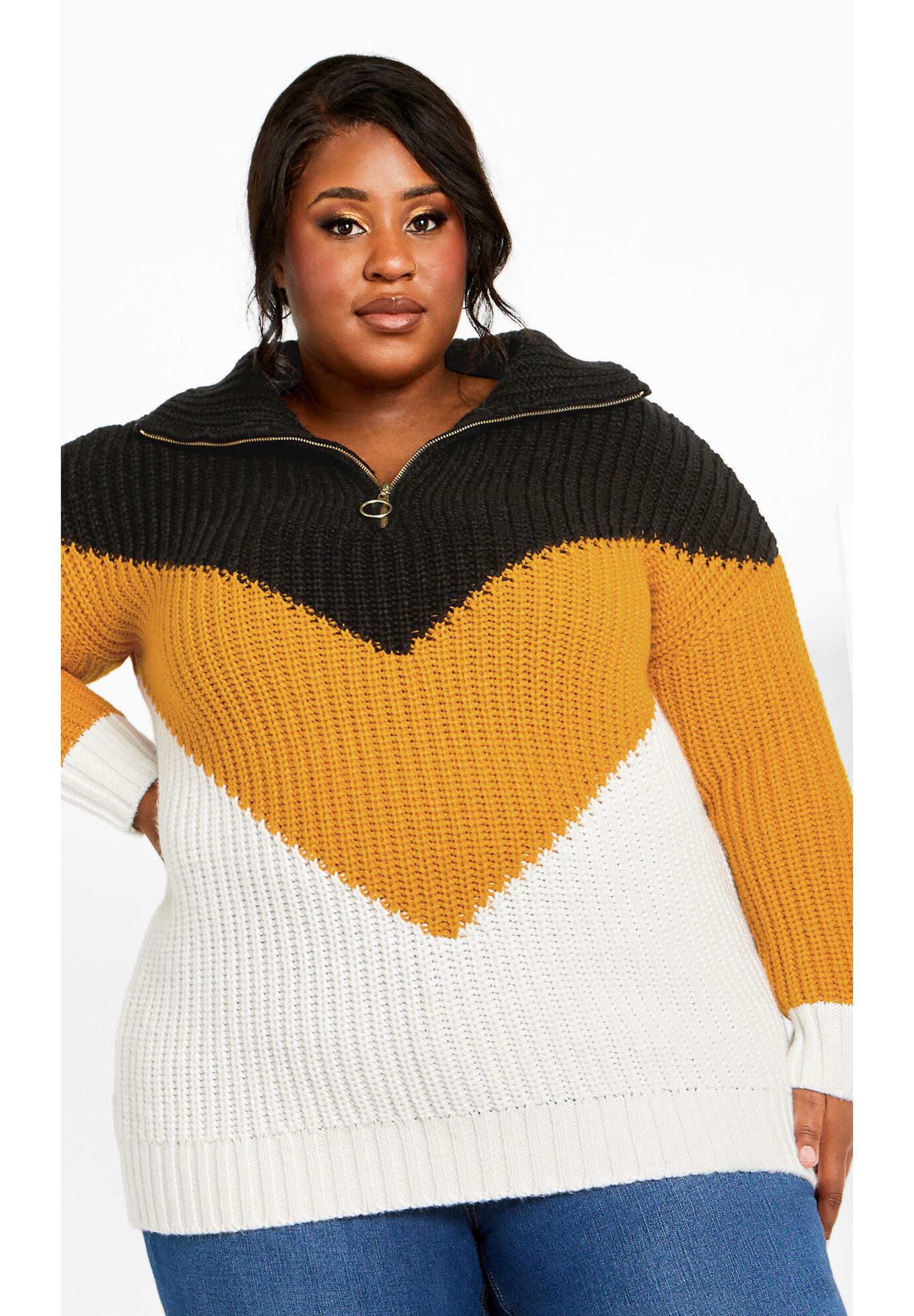 Colour Trio Sweater | OneStopPlus