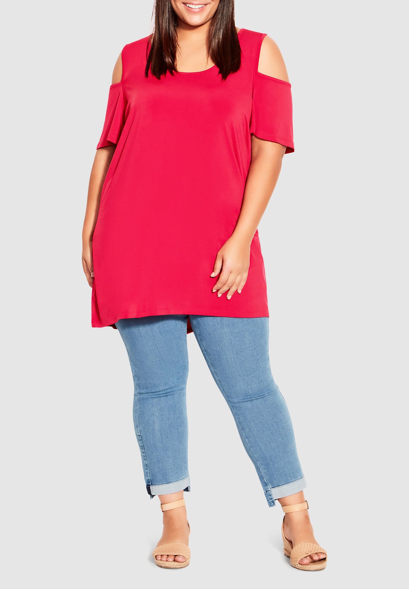 Claire Cold Shoulder Tunic | OneStopPlus