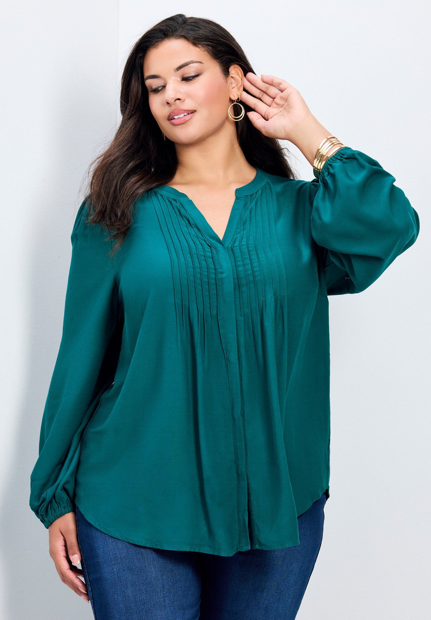 Olivia Pintuck Shirt | OneStopPlus