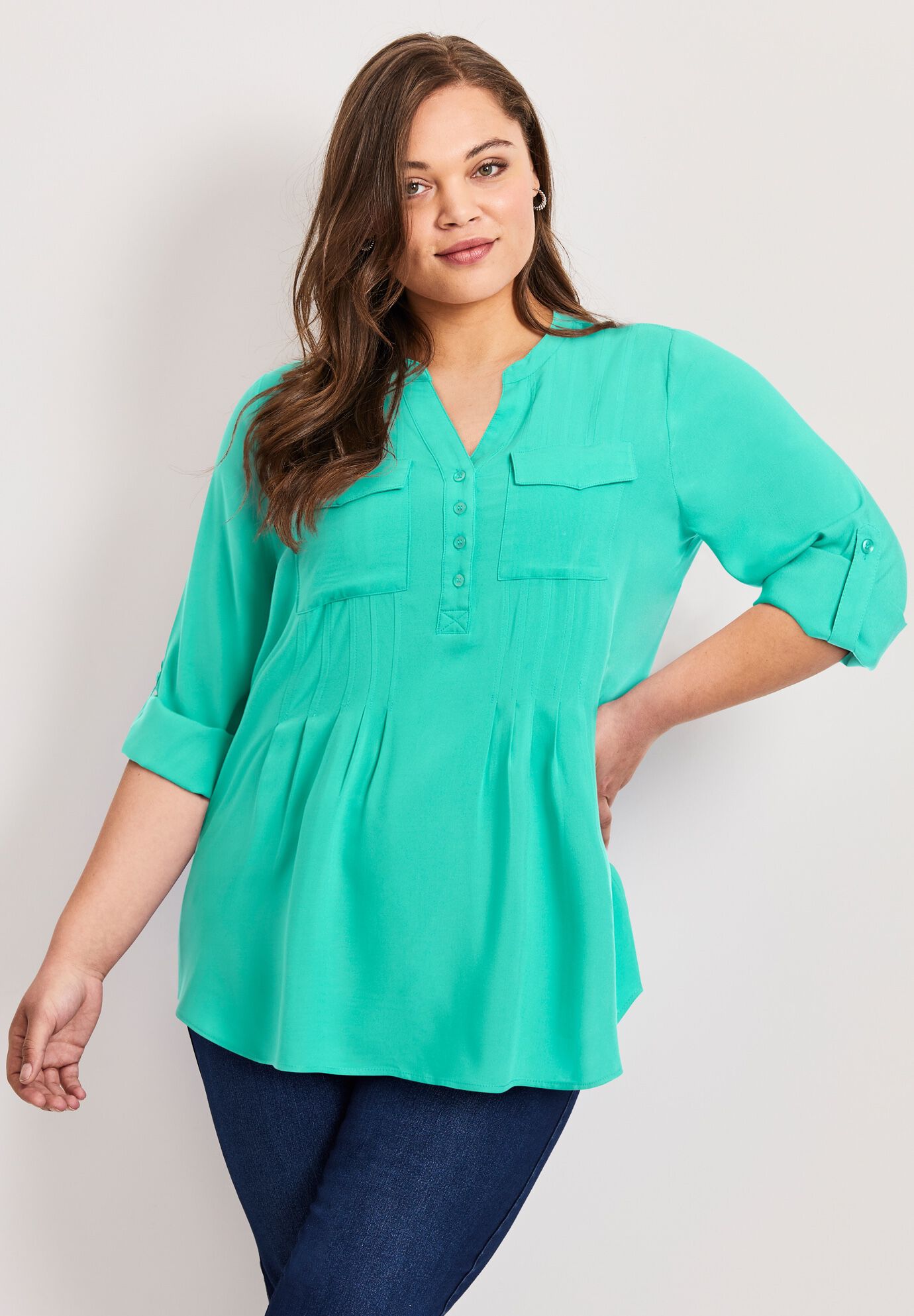 Pintuck Tunic | OneStopPlus