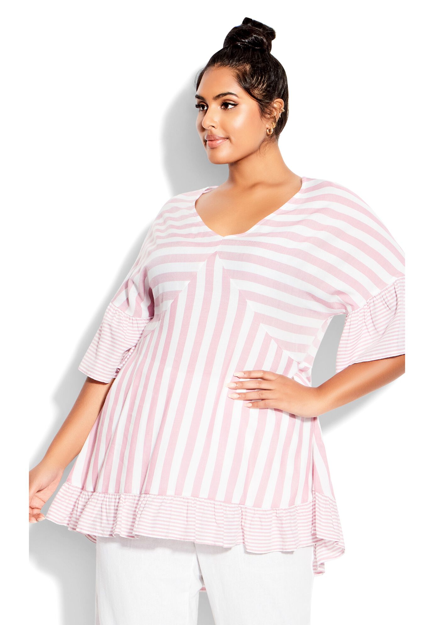 Hattie Stripe Tunic | OneStopPlus