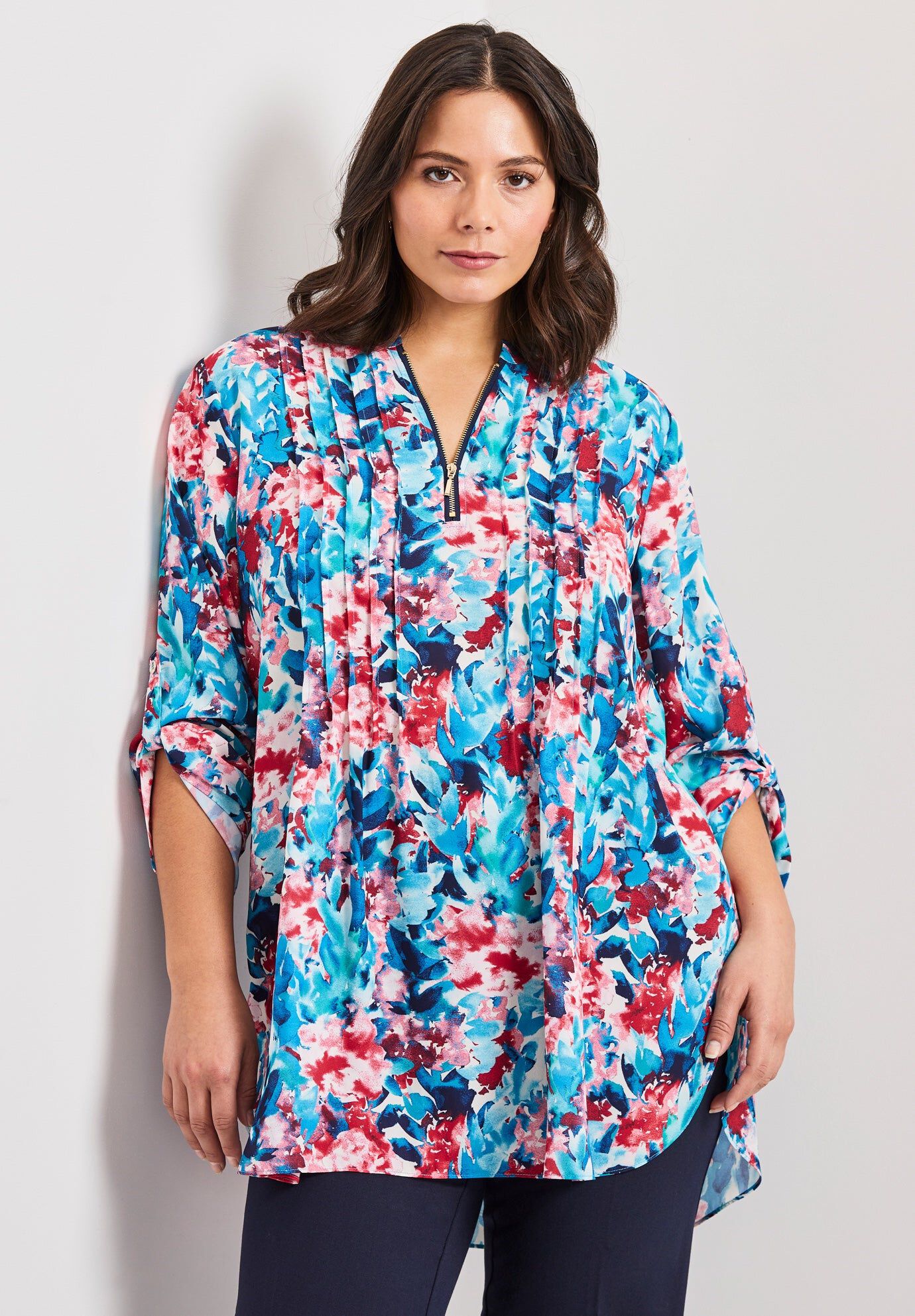 Zip Front Tunic | OneStopPlus