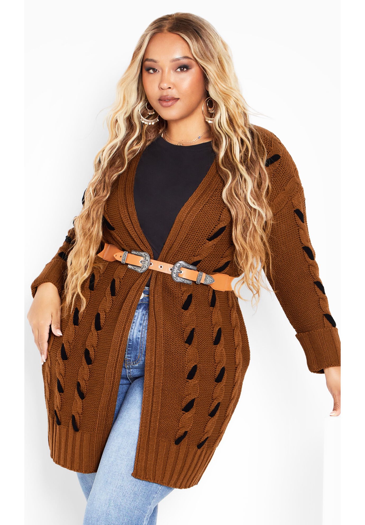 Lacey Cable Cardigan | OneStopPlus