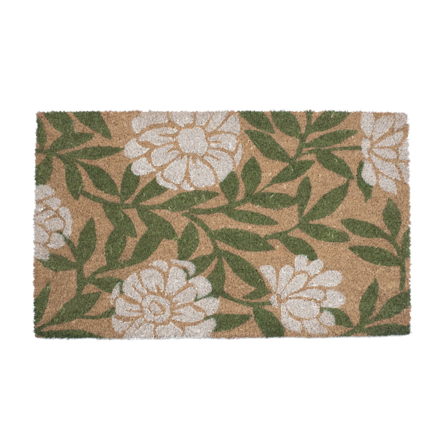 Geraniums Coir Mat With Vinyl Backing Floor Coverings | OneStopPlus