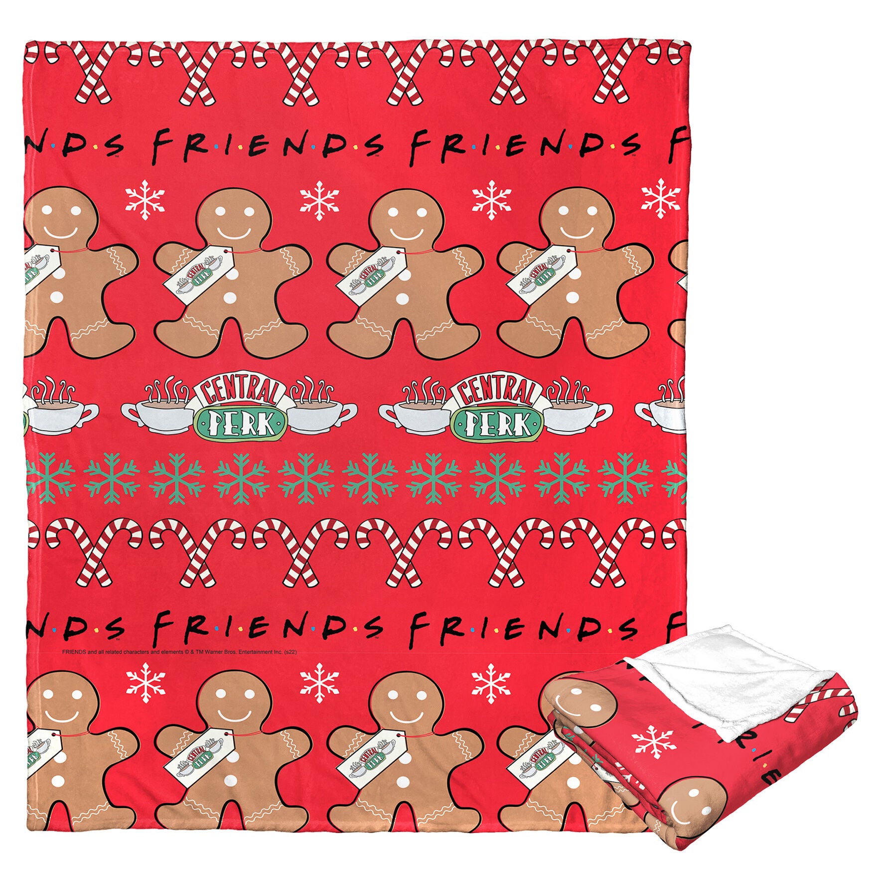 Wb Friends Gingerbread Pattern Silk Touch Throw Blanket | OneStopPlus