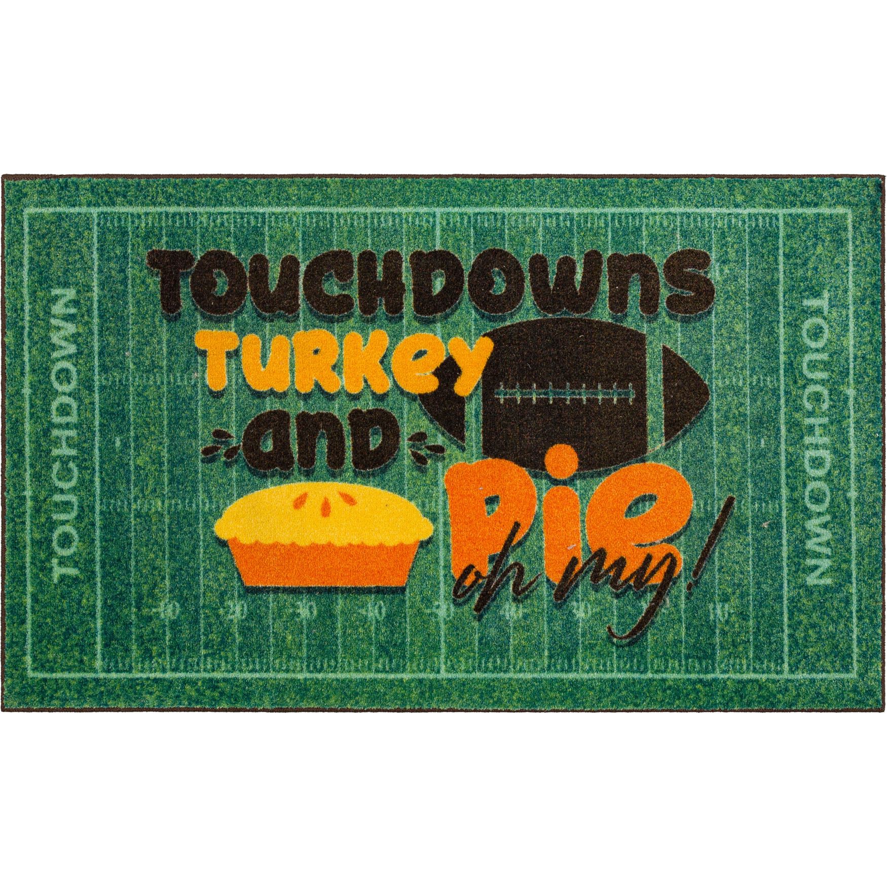 Touchdown Turkey Pie Kitchen Rug | OneStopPlus