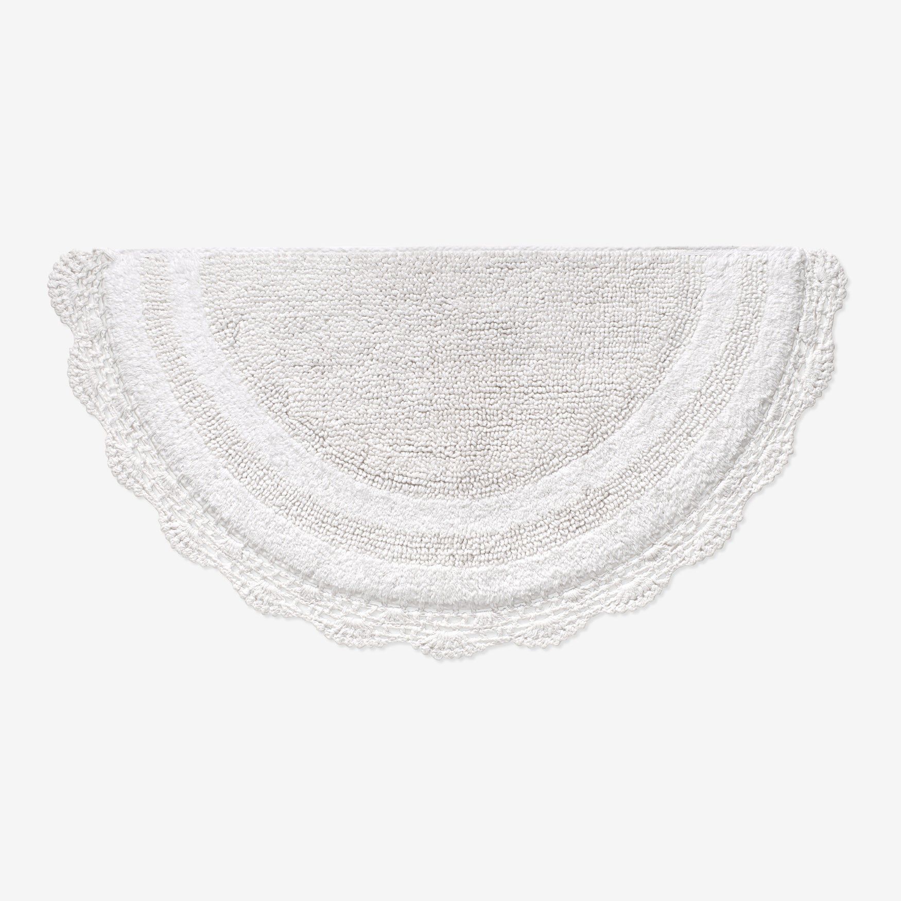 Half Round Reversible Crochet Bath Mat | OneStopPlus