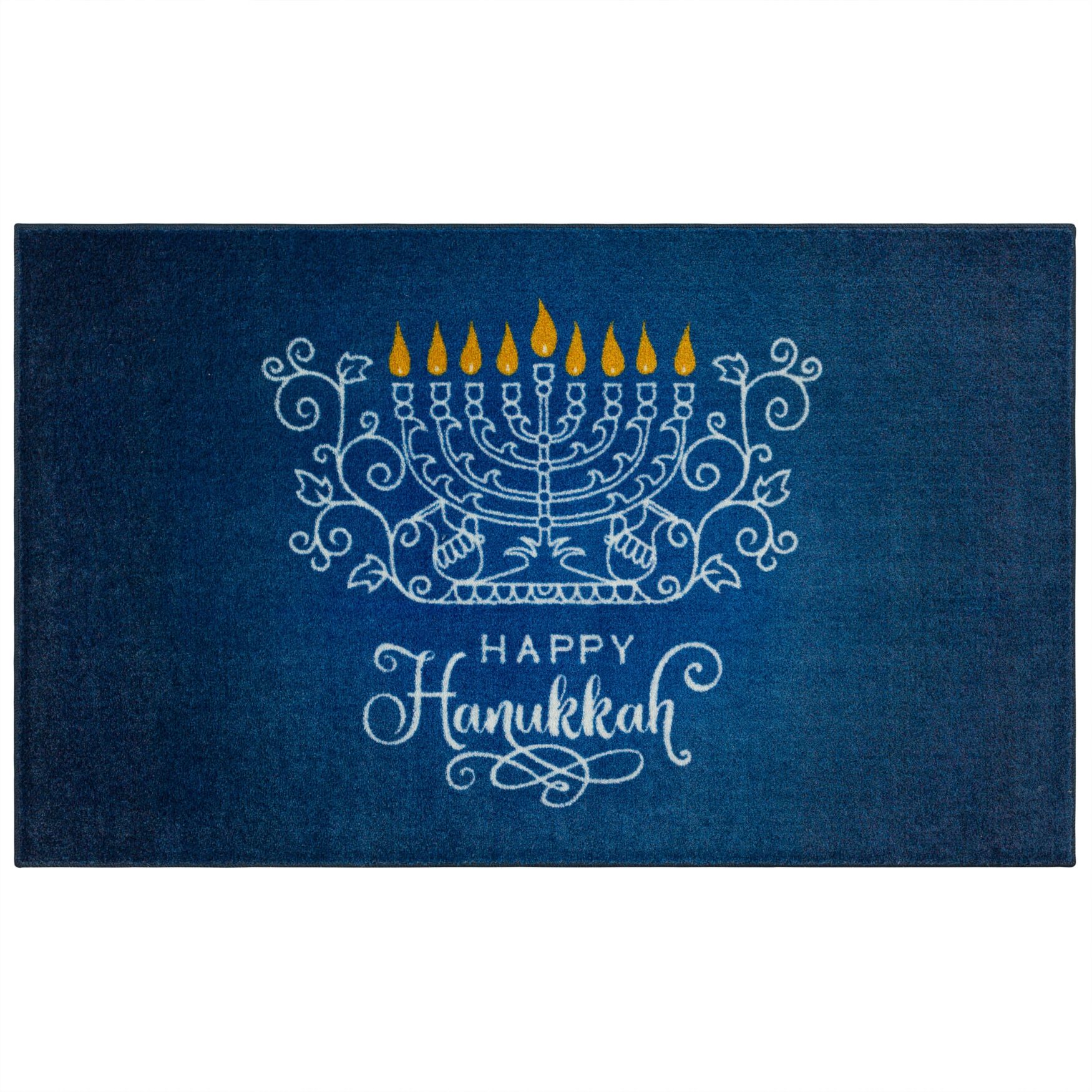 Hanukkah Menorah Multi Kitchen Rug | OneStopPlus