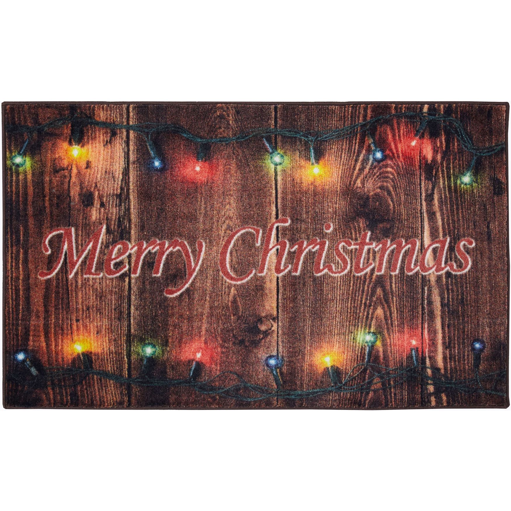 Christmas Lights Multi Kitchen Rug | OneStopPlus