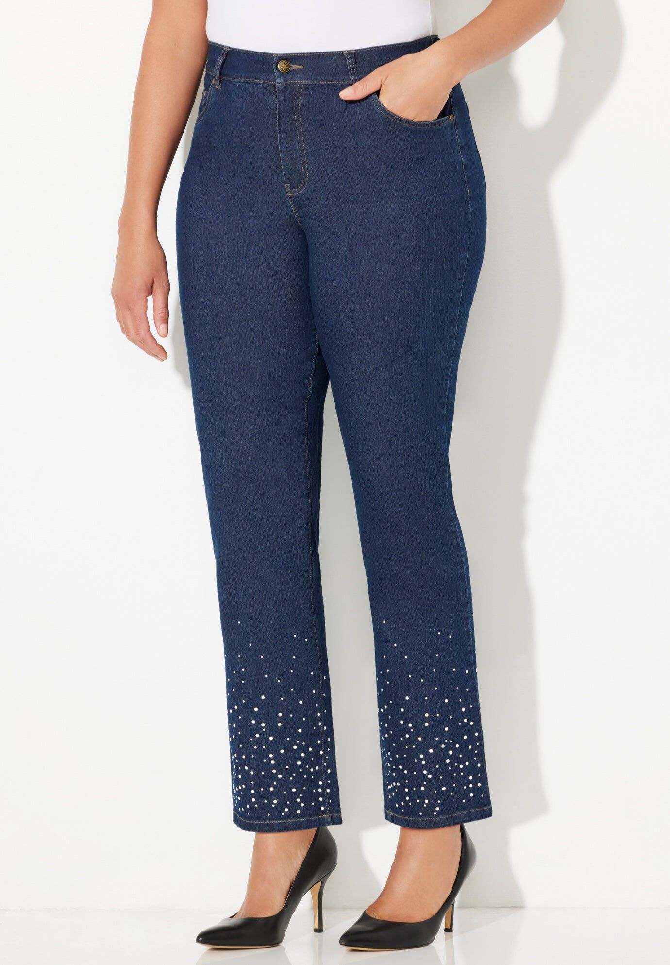 Right Fit® Rhinestone Jean | OneStopPlus