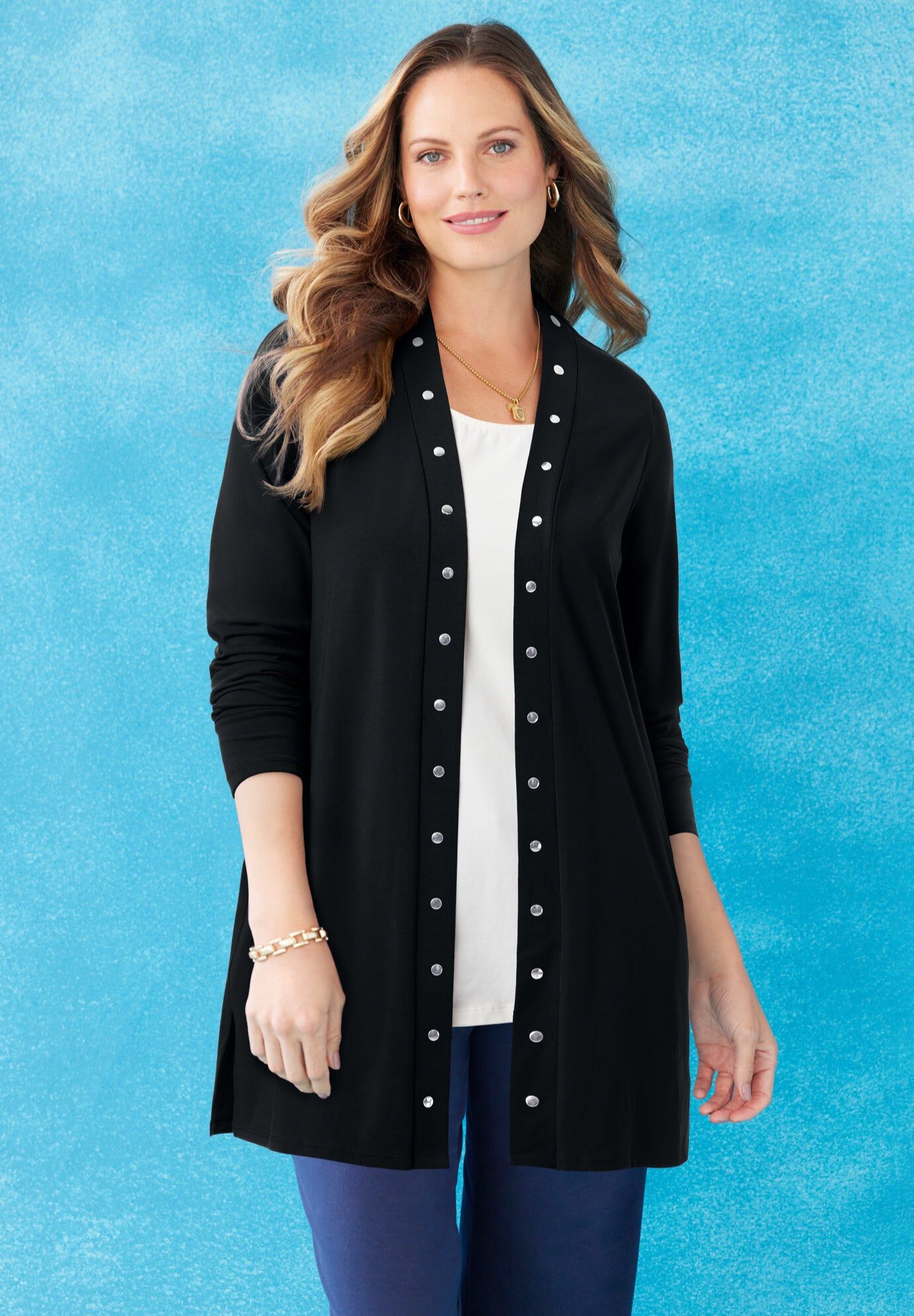 Suprema® Studio Studded Cardigan | OneStopPlus