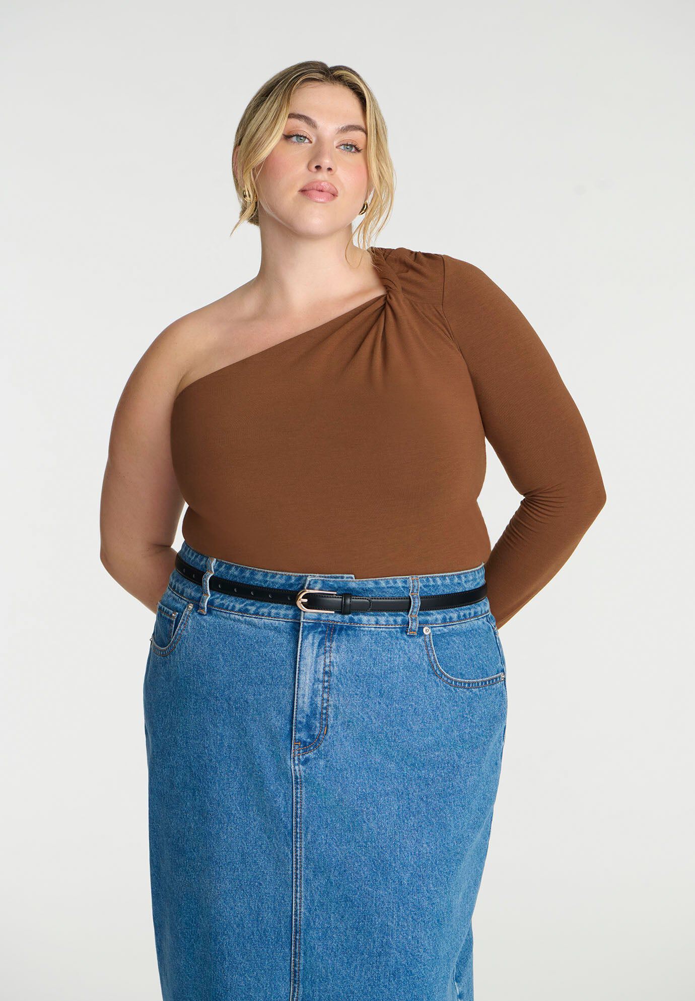 One Shoulder Long Sleeve | OneStopPlus