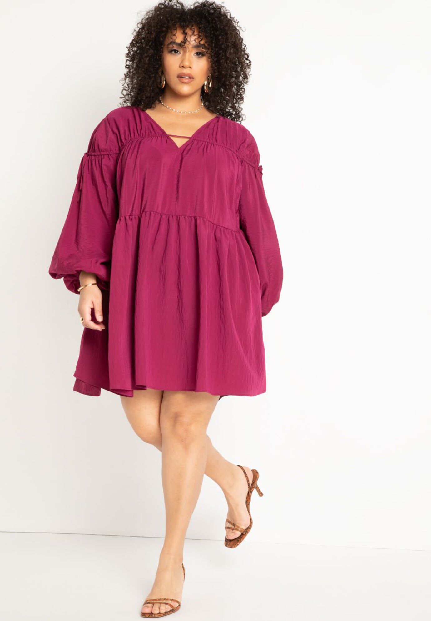Shirred Mini Dress | OneStopPlus