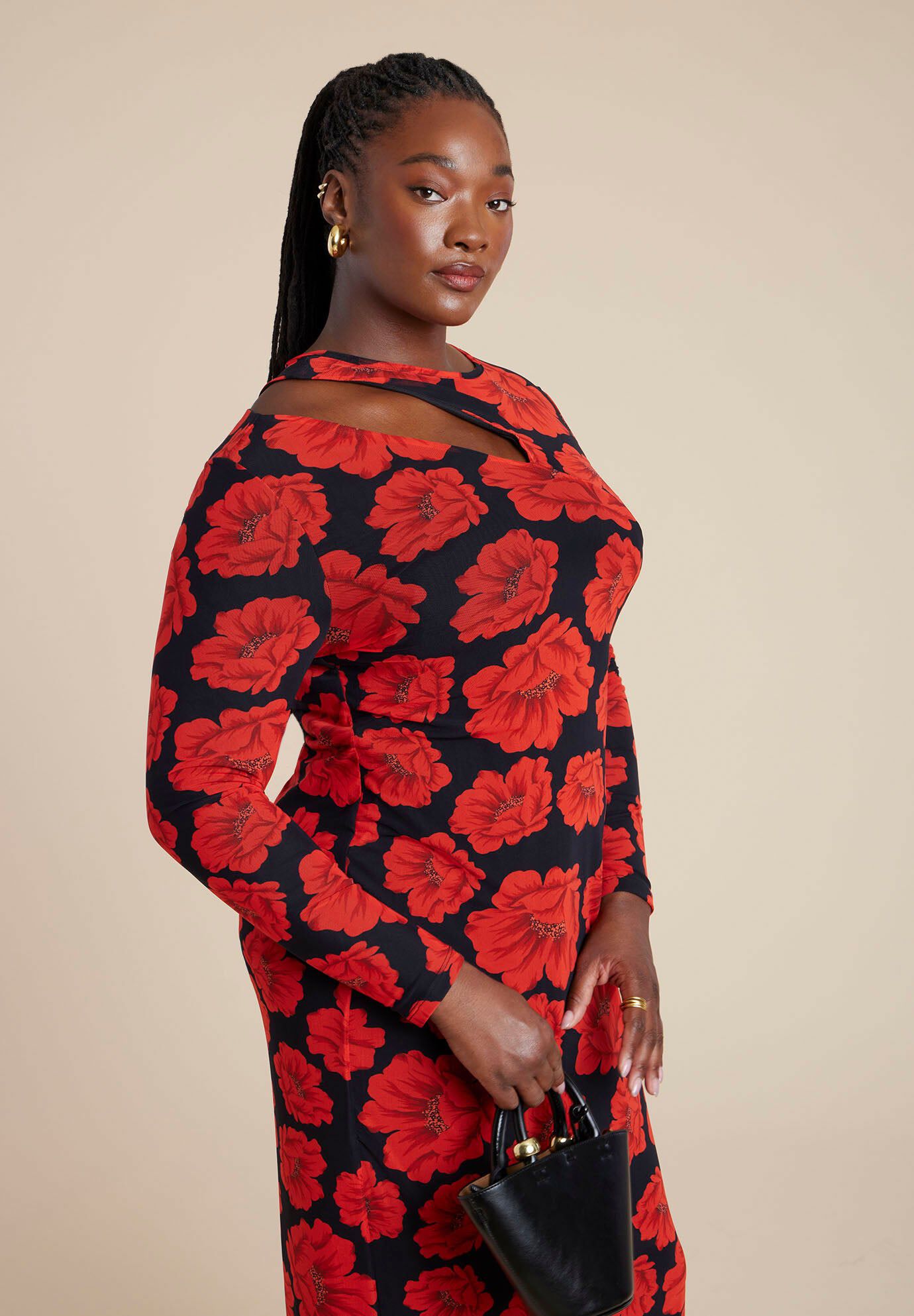 Shoulder Detail Mesh Dress | OneStopPlus