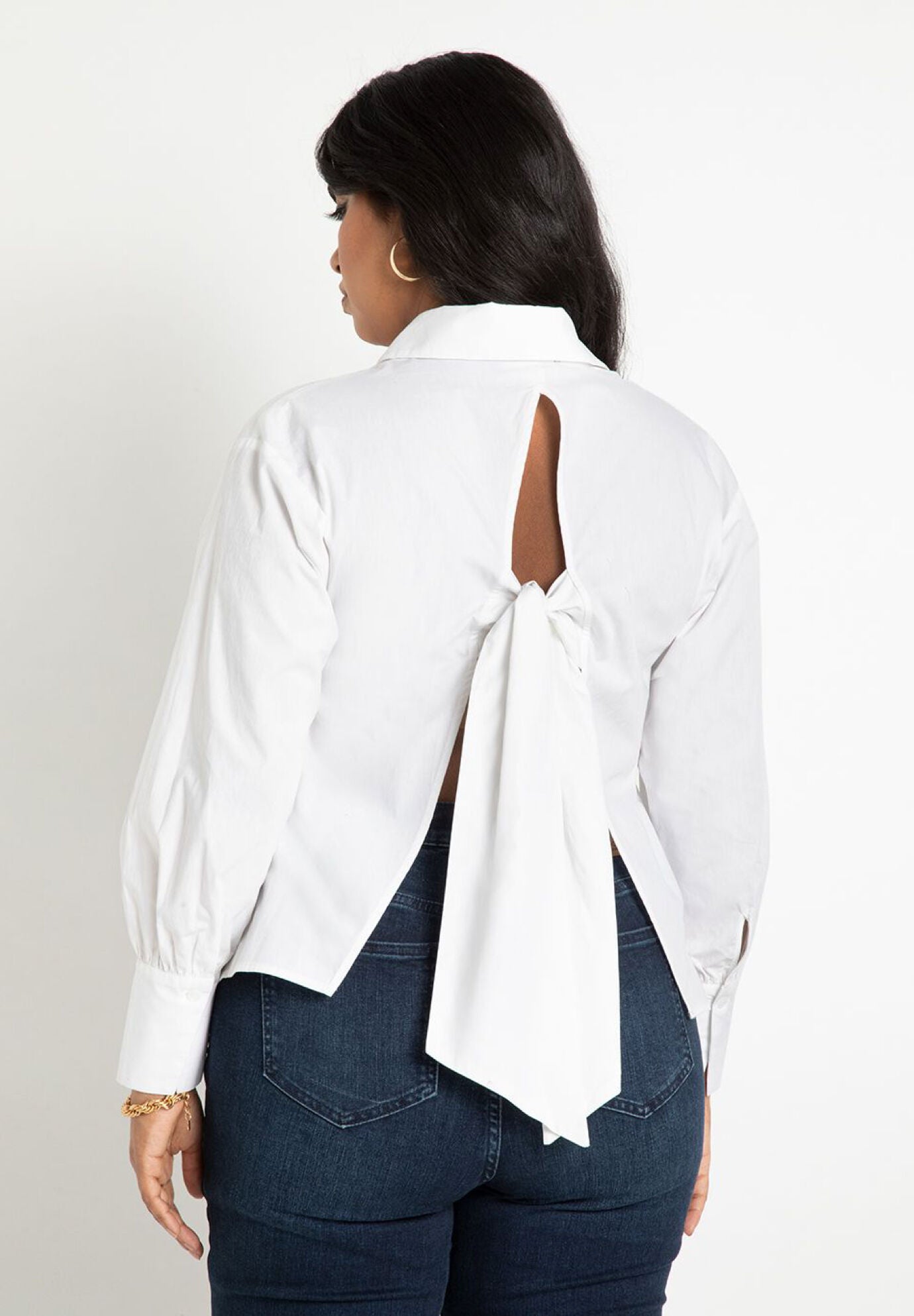Open Tie Back Button Down | OneStopPlus