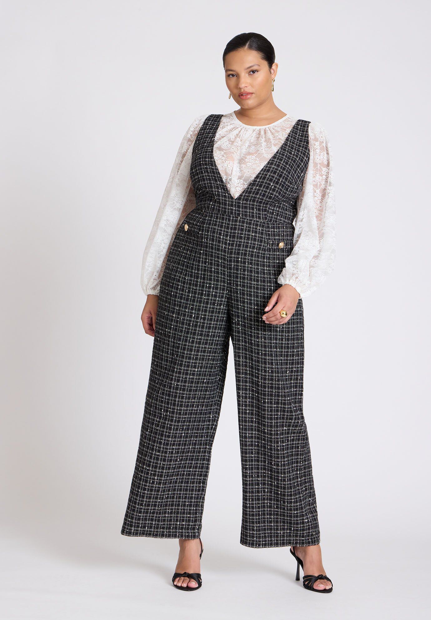 Tweed Jumpsuit | OneStopPlus