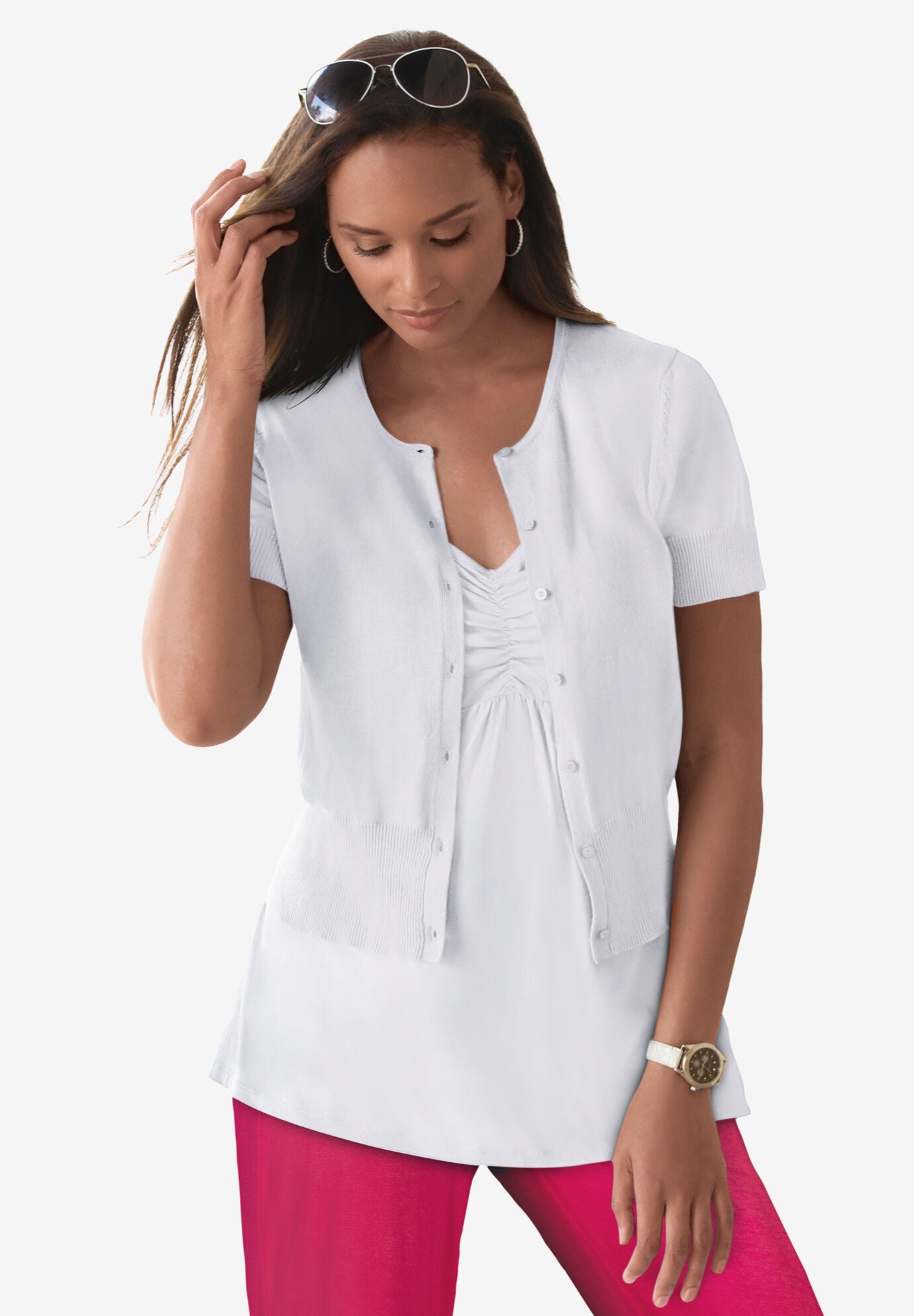 Jewel-Neck Shrug | OneStopPlus