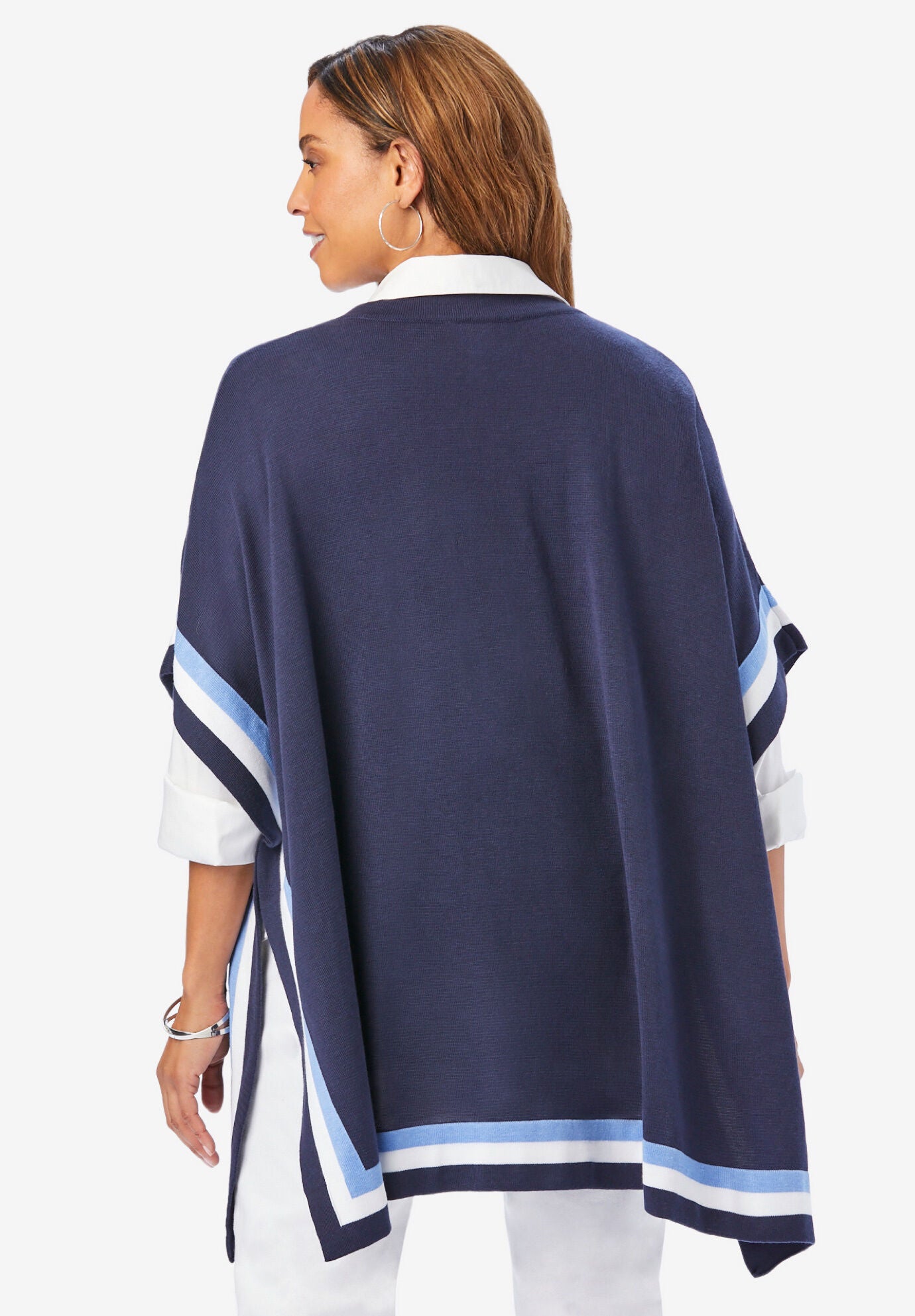 Colorblock Poncho | OneStopPlus