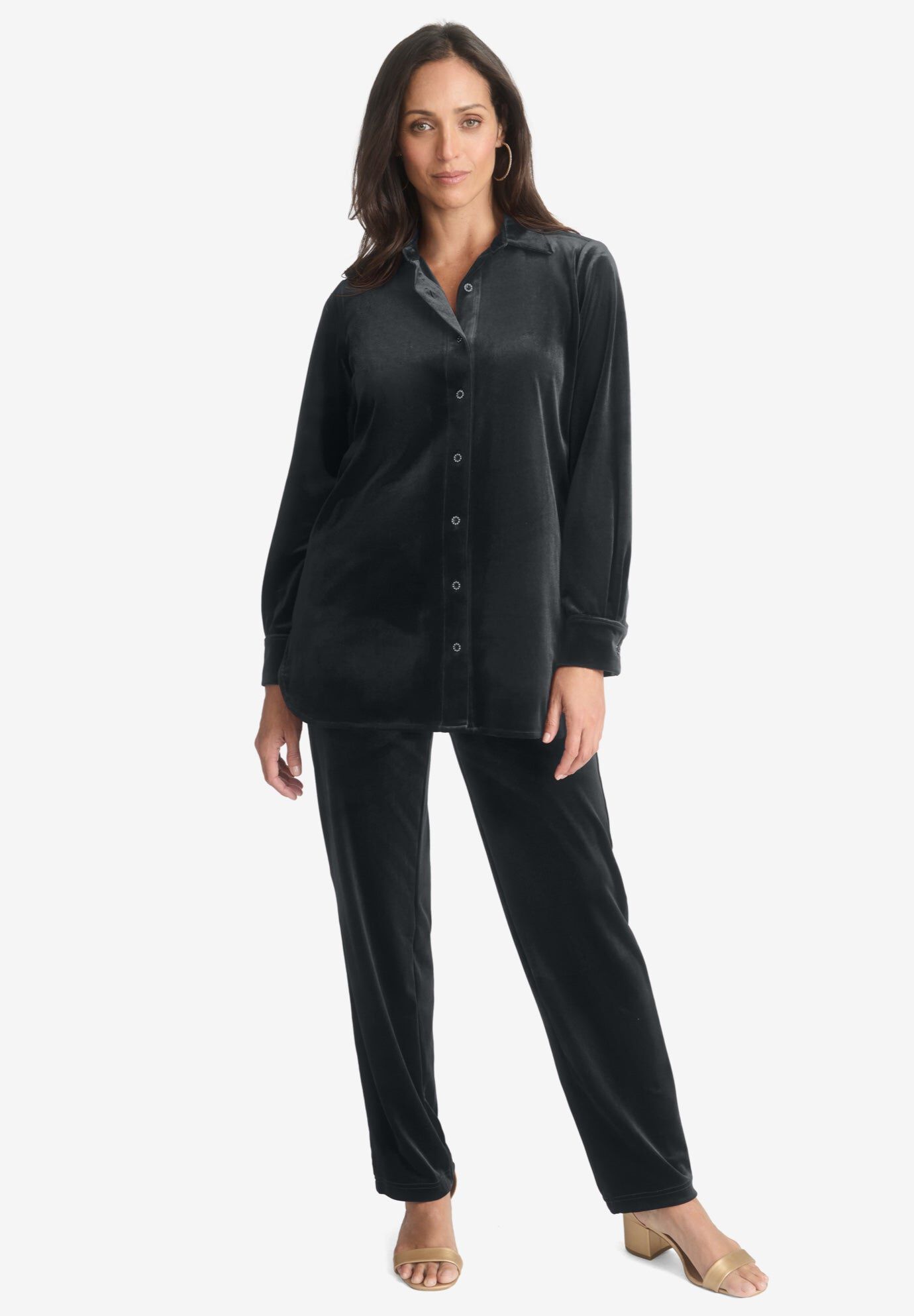 Velour Button 2-Piece Set | OneStopPlus