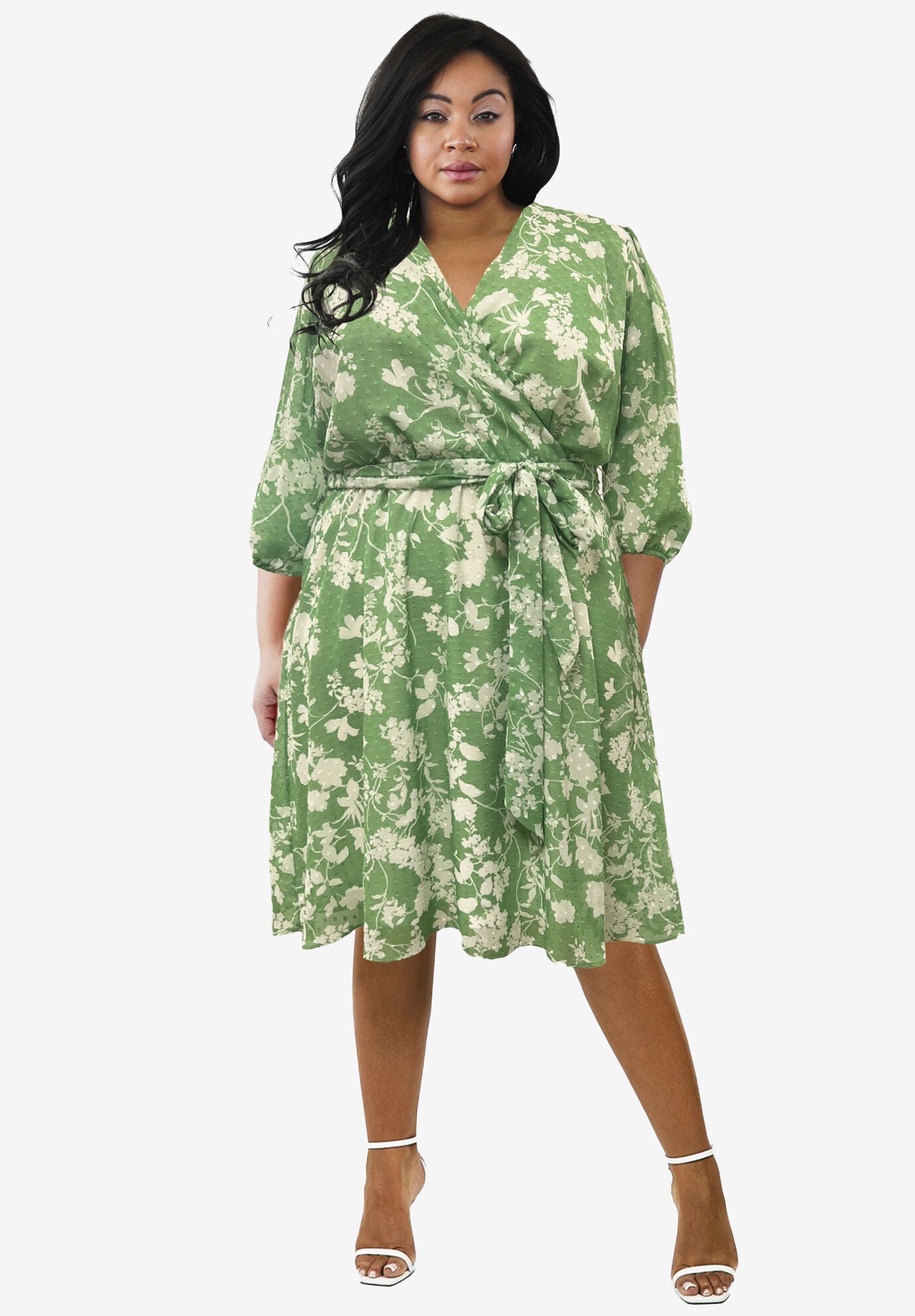 V-Neck Wrap Dress | OneStopPlus