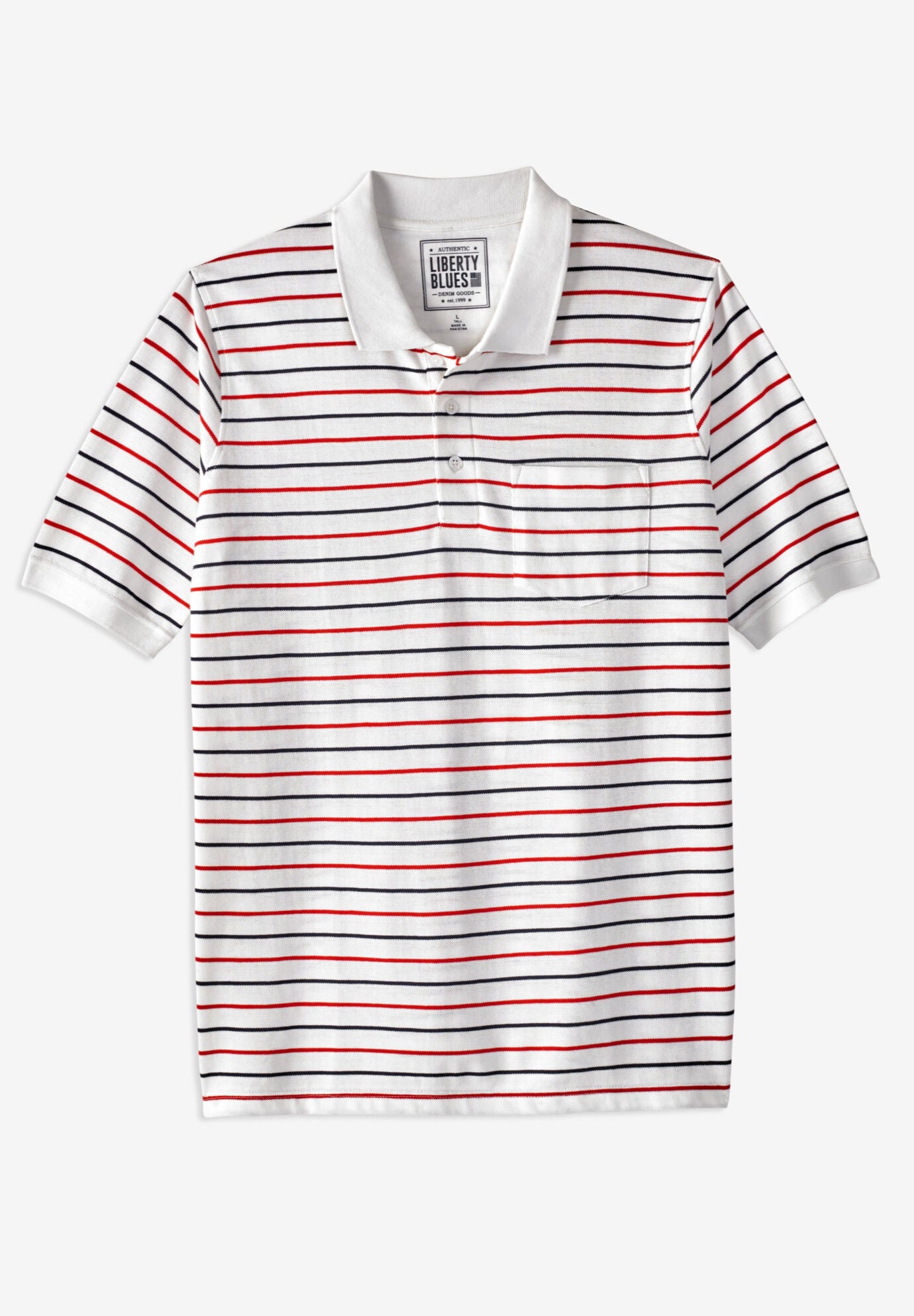 Shrink-Less Pocket Piqu Polo | OneStopPlus