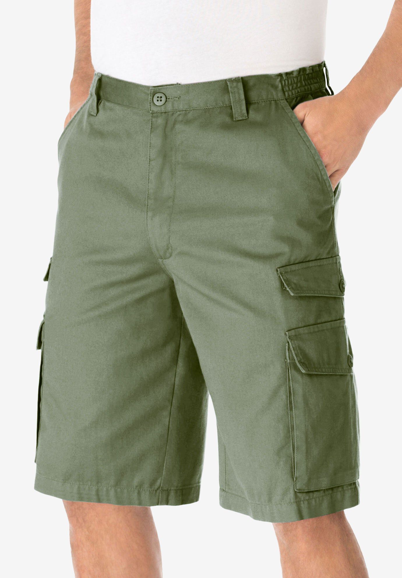 12" Side Elastic Cargo Shorts | OneStopPlus