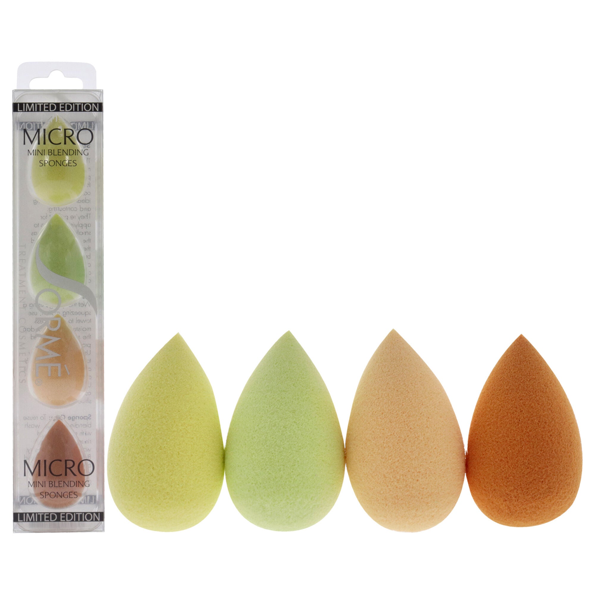 Micro Mini Blending Sponges by Sorme Cosmetics for Women - 4 Pc Sponge ...