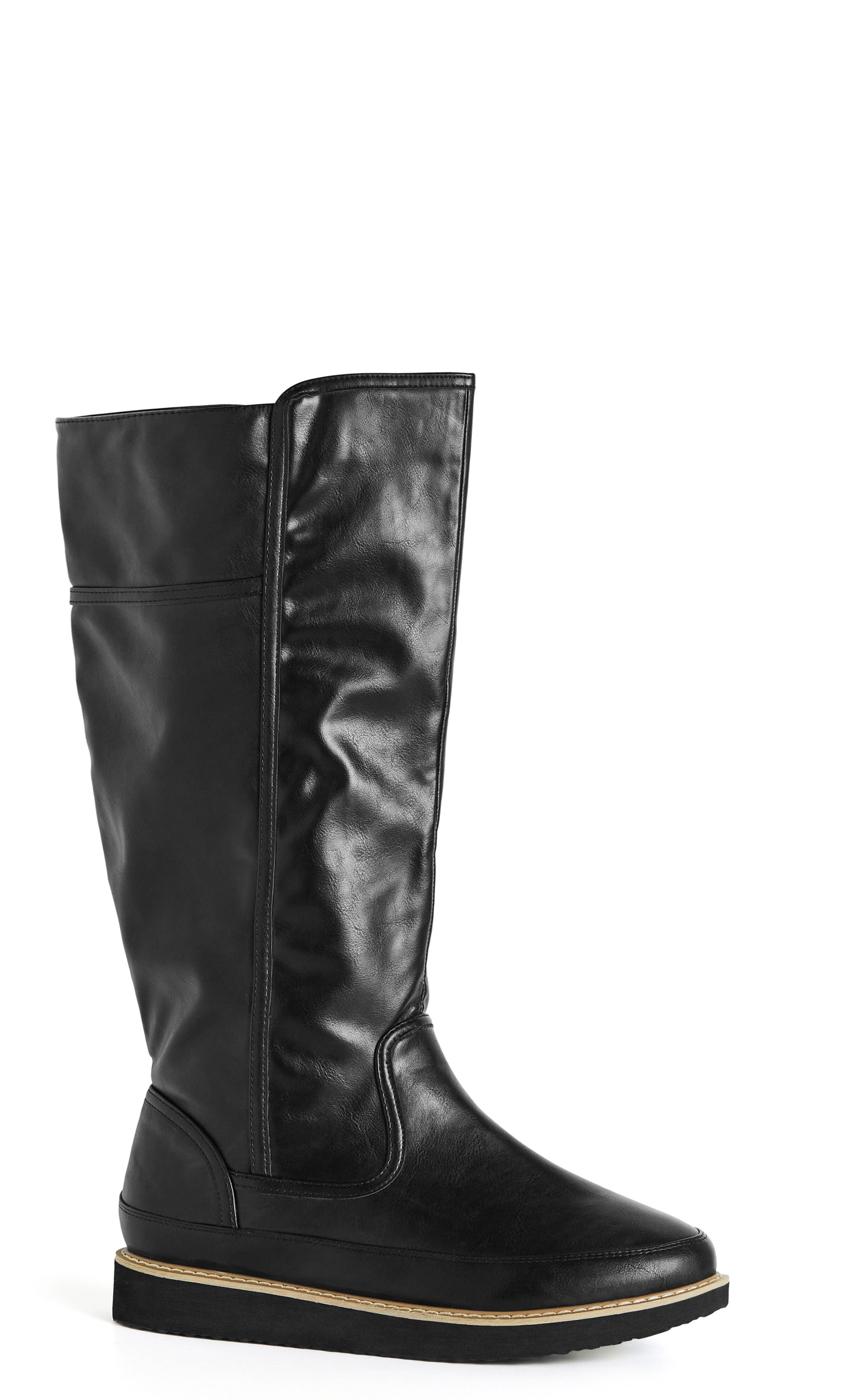 WIDE FIT Skylar Tall Boot - black | OneStopPlus