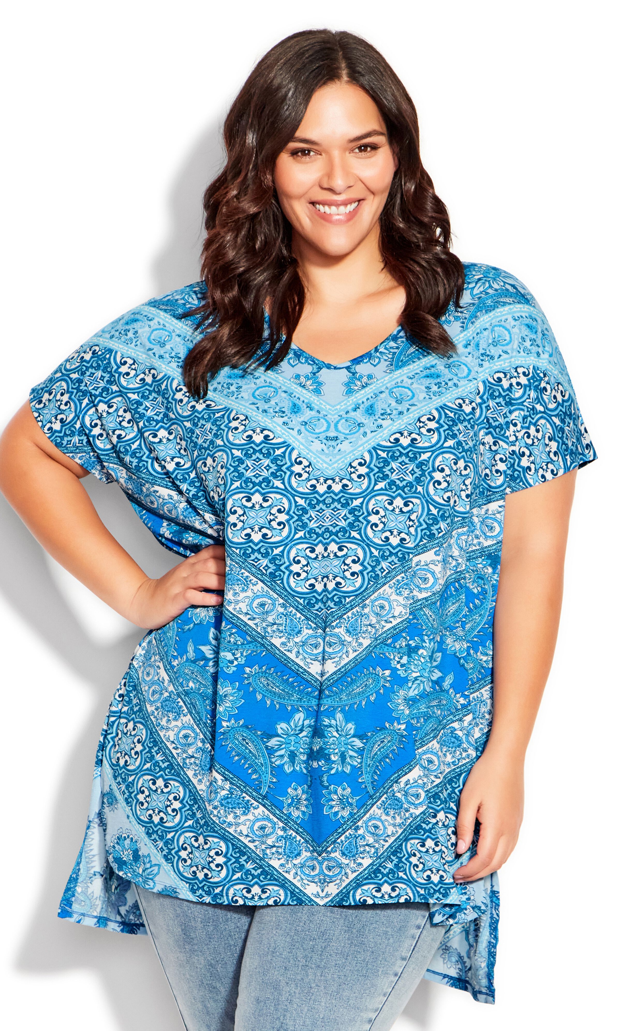 Cassie Tunic - ocean | OneStopPlus