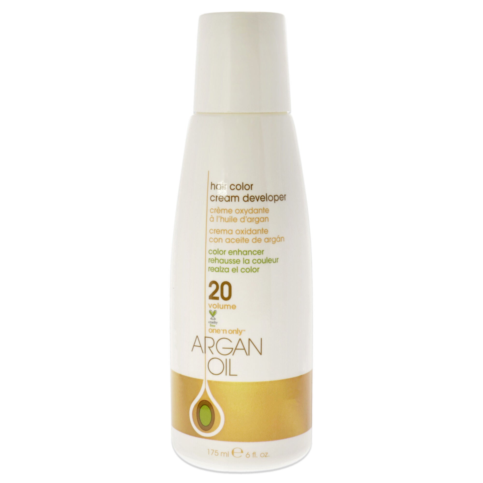 Argan Oil Hair Color Cream Developer - 20 Volume by One n Only for ...