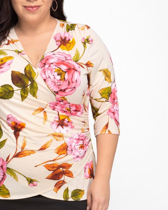 Femme Fatale Faux Wrap Top | OneStopPlus