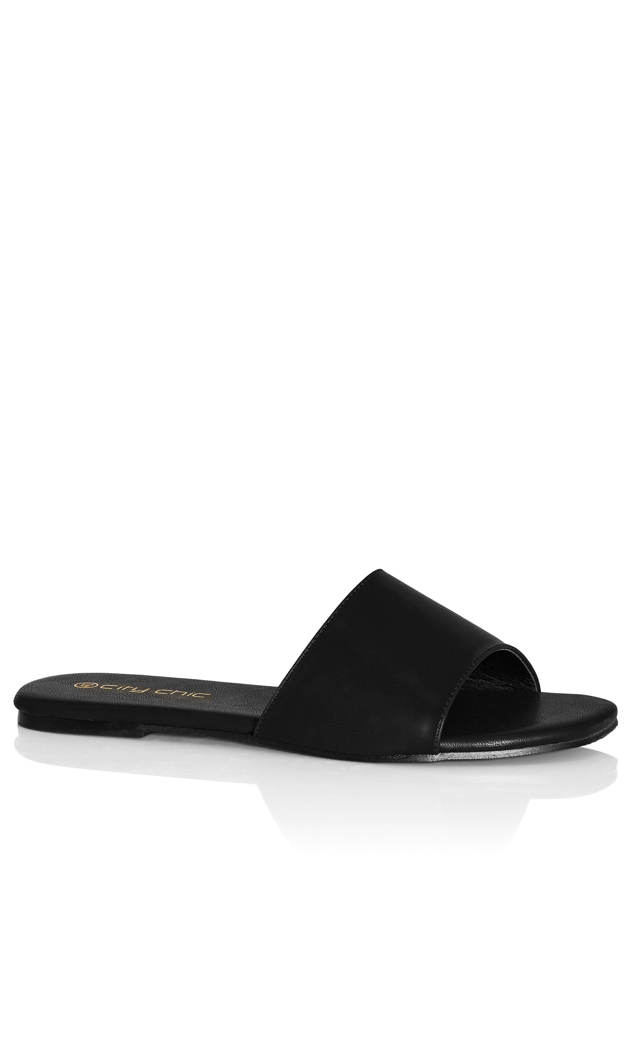 WIDE FIT Vera Slide - black | OneStopPlus