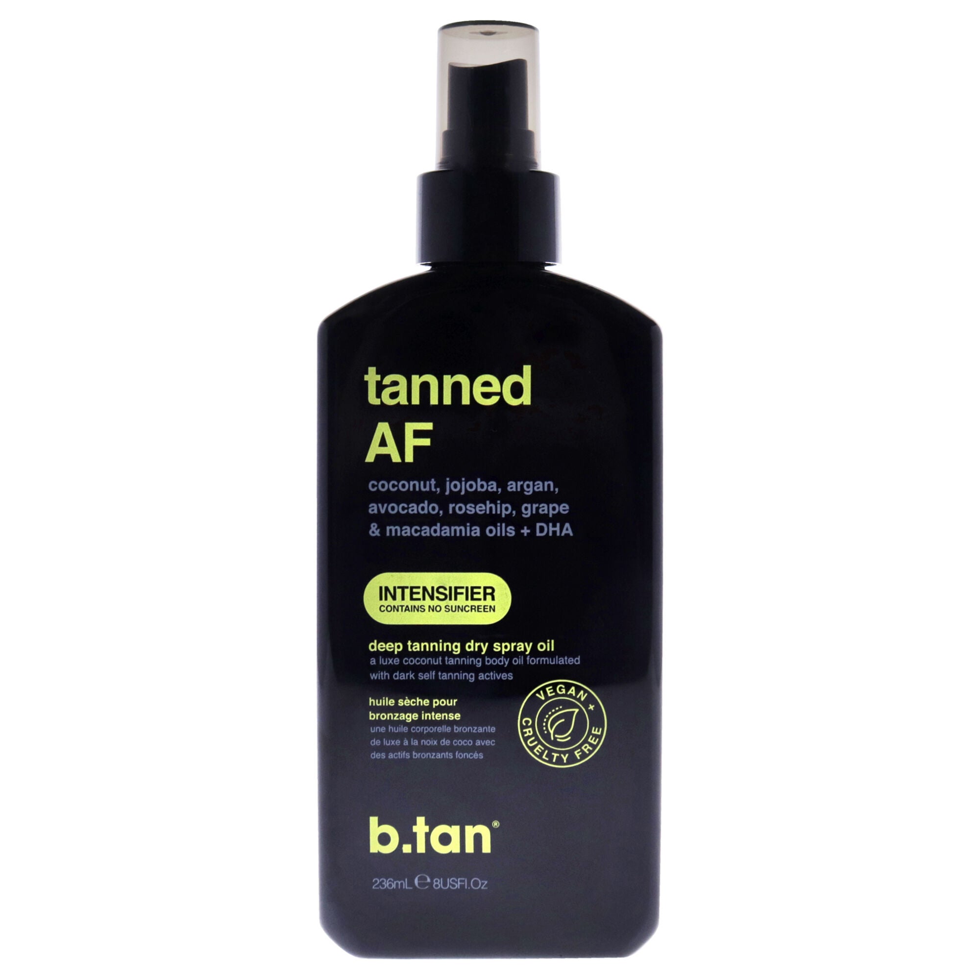 Tanned AF Intensifier Dry Tanning Oil by B.Tan for Unisex - 8 oz ...