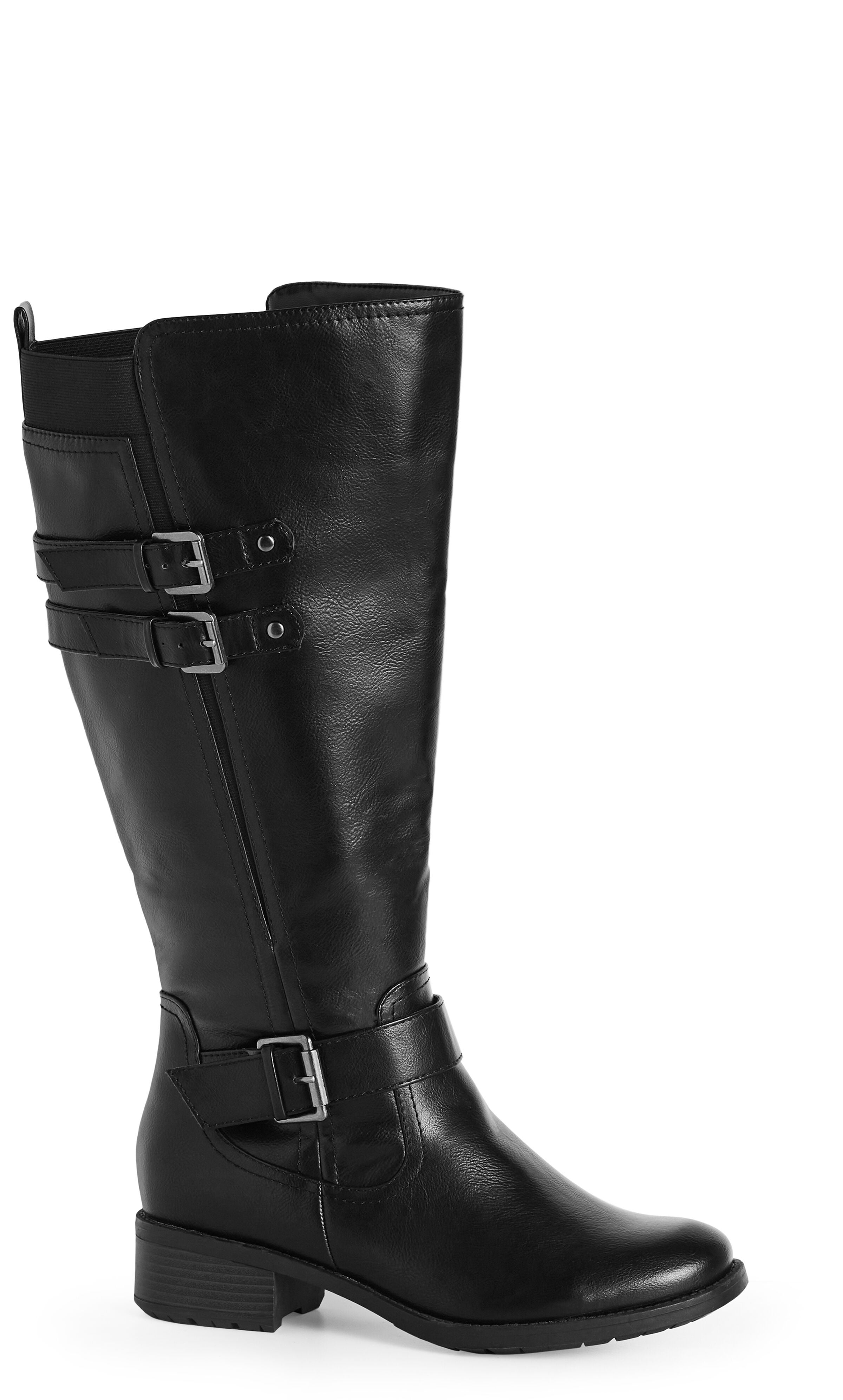 WIDE FIT Mavis Tall Boot - black | OneStopPlus