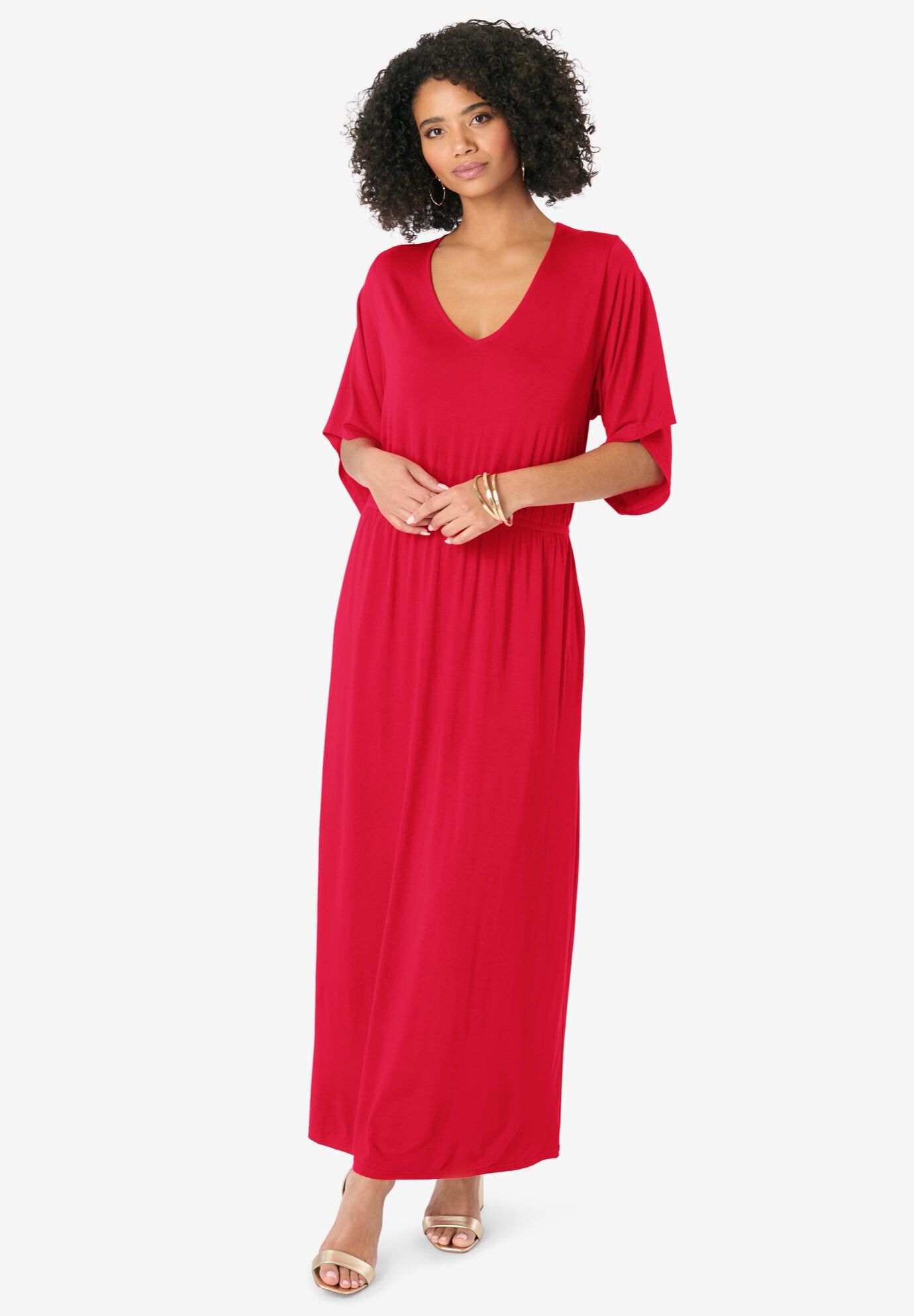 Dolman Sleeve Maxi Dress | OneStopPlus