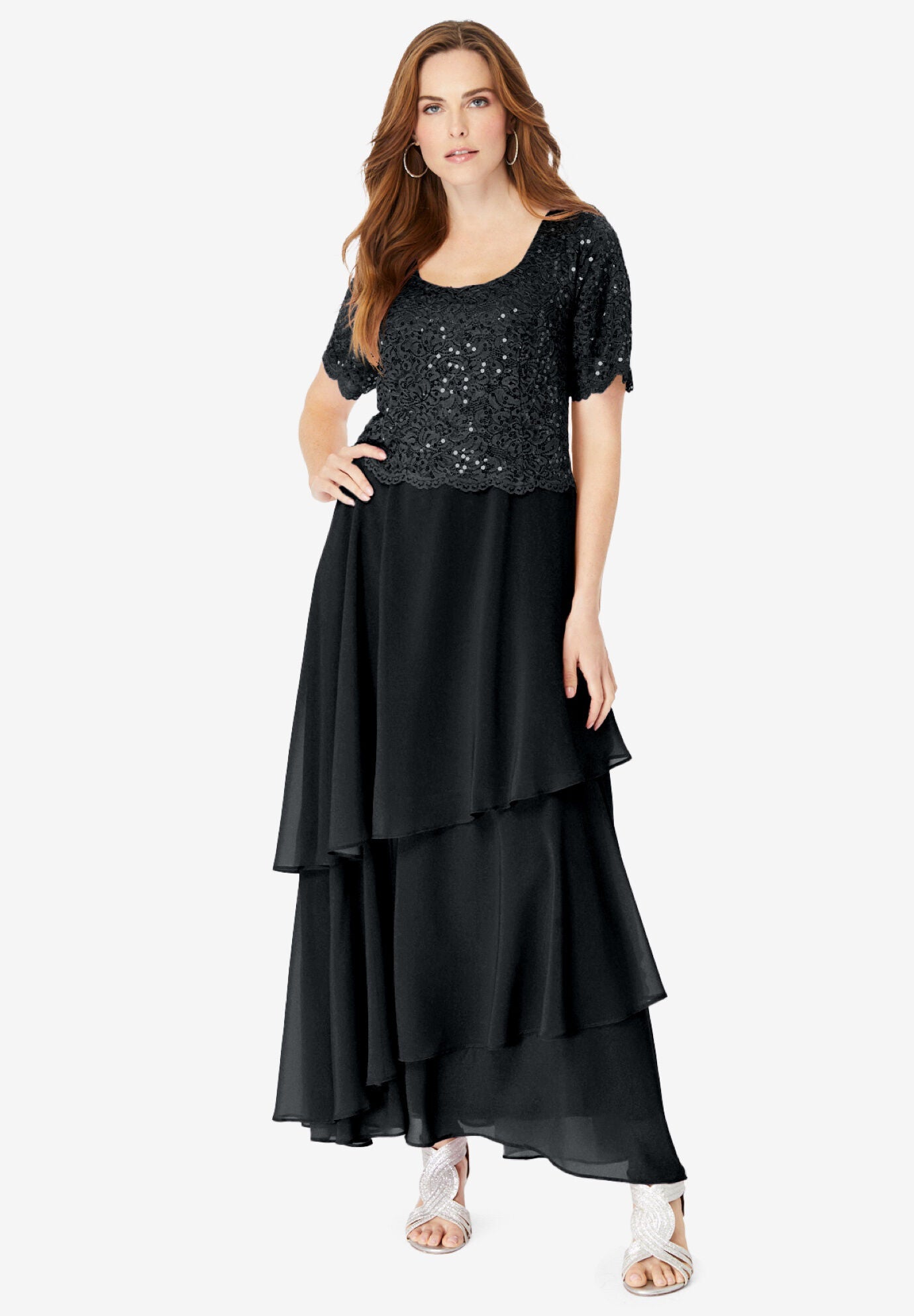 Chiffon Tiered Maxi Dress | OneStopPlus