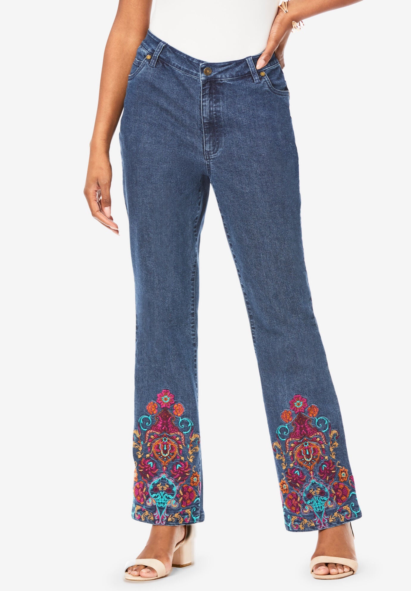 Embroidered Bootcut Jean | OneStopPlus