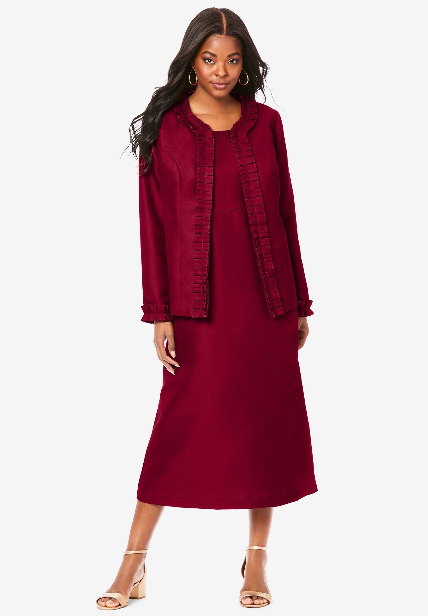 Pleated Jacket Dress | OneStopPlus