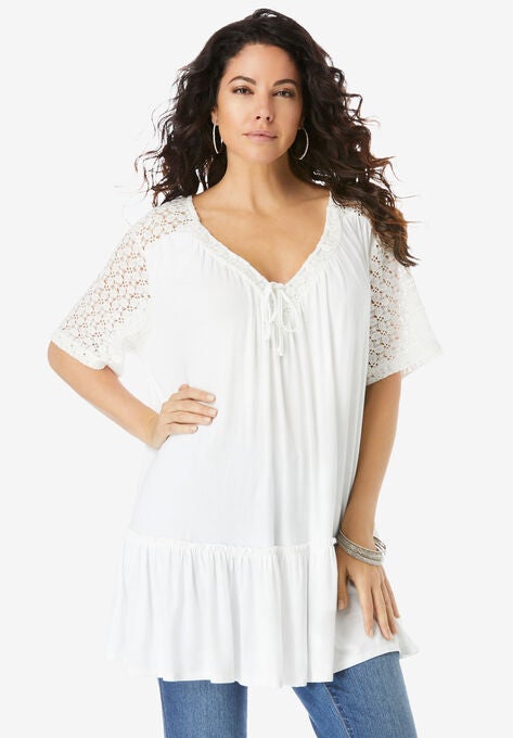 Eyelet Swing Tunic | OneStopPlus