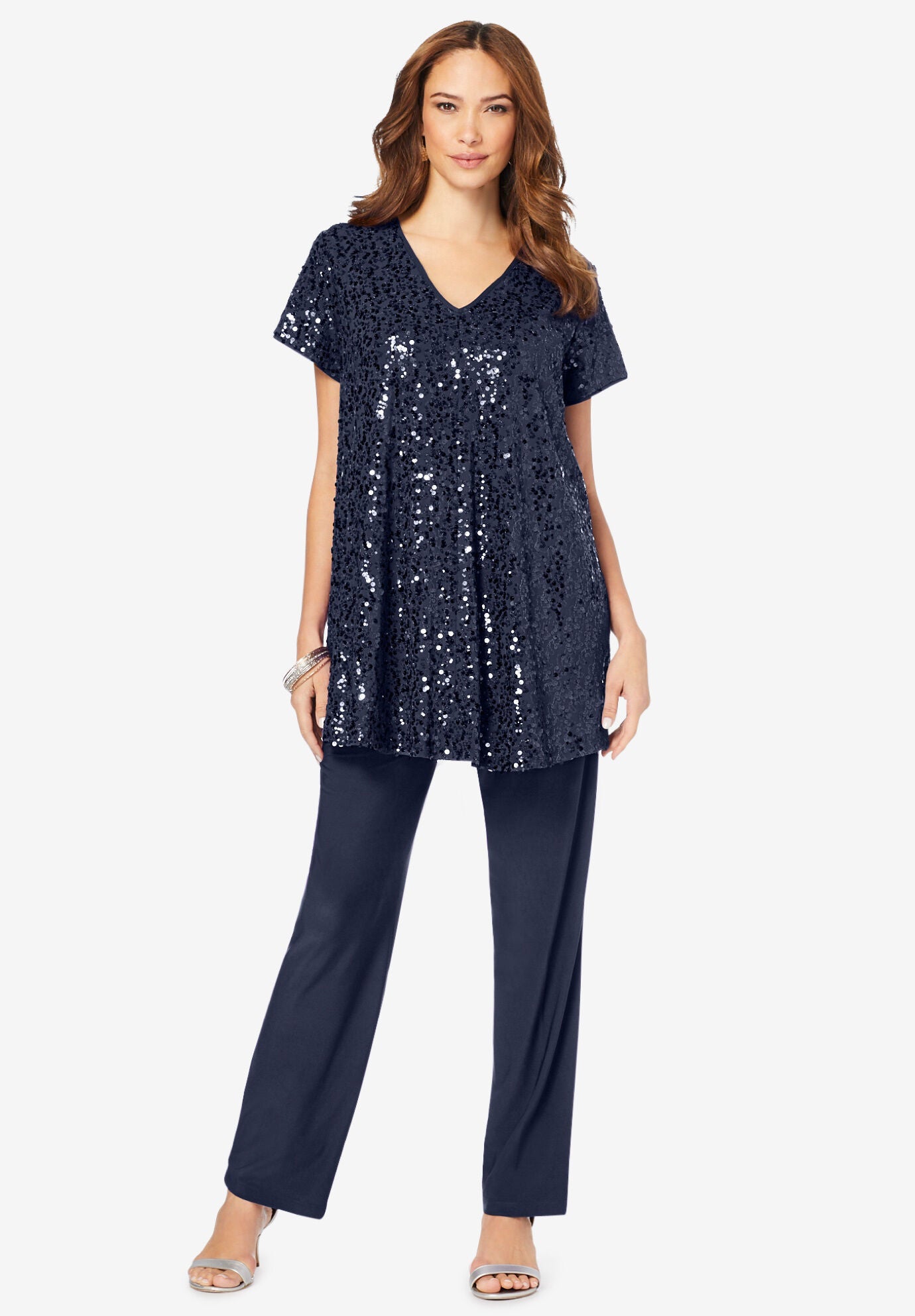 Sequin Tunic & Pant Set | OneStopPlus