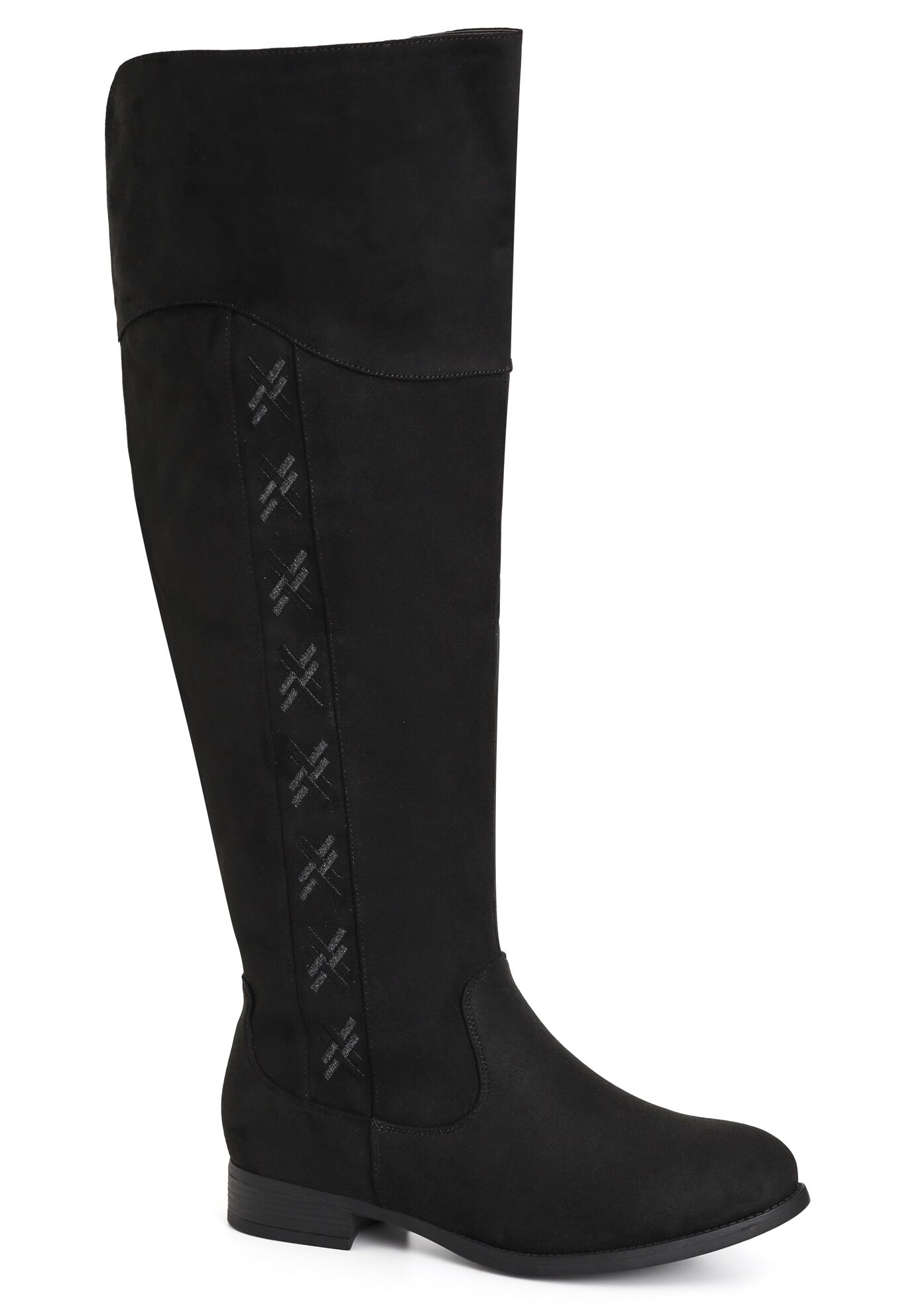 WIDE FIT Nadia Grey Tall Boot | OneStopPlus