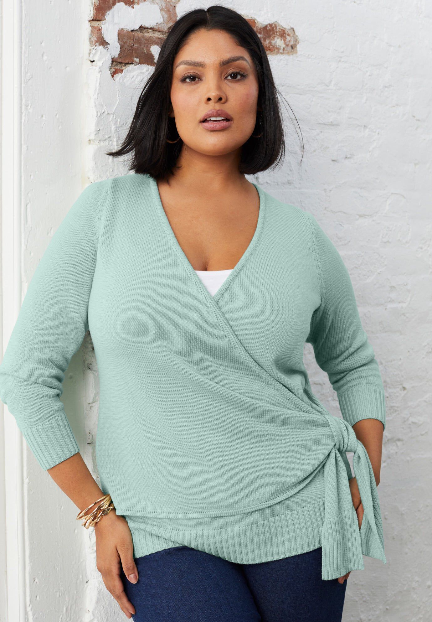 Wrap-Front Cardigan | OneStopPlus