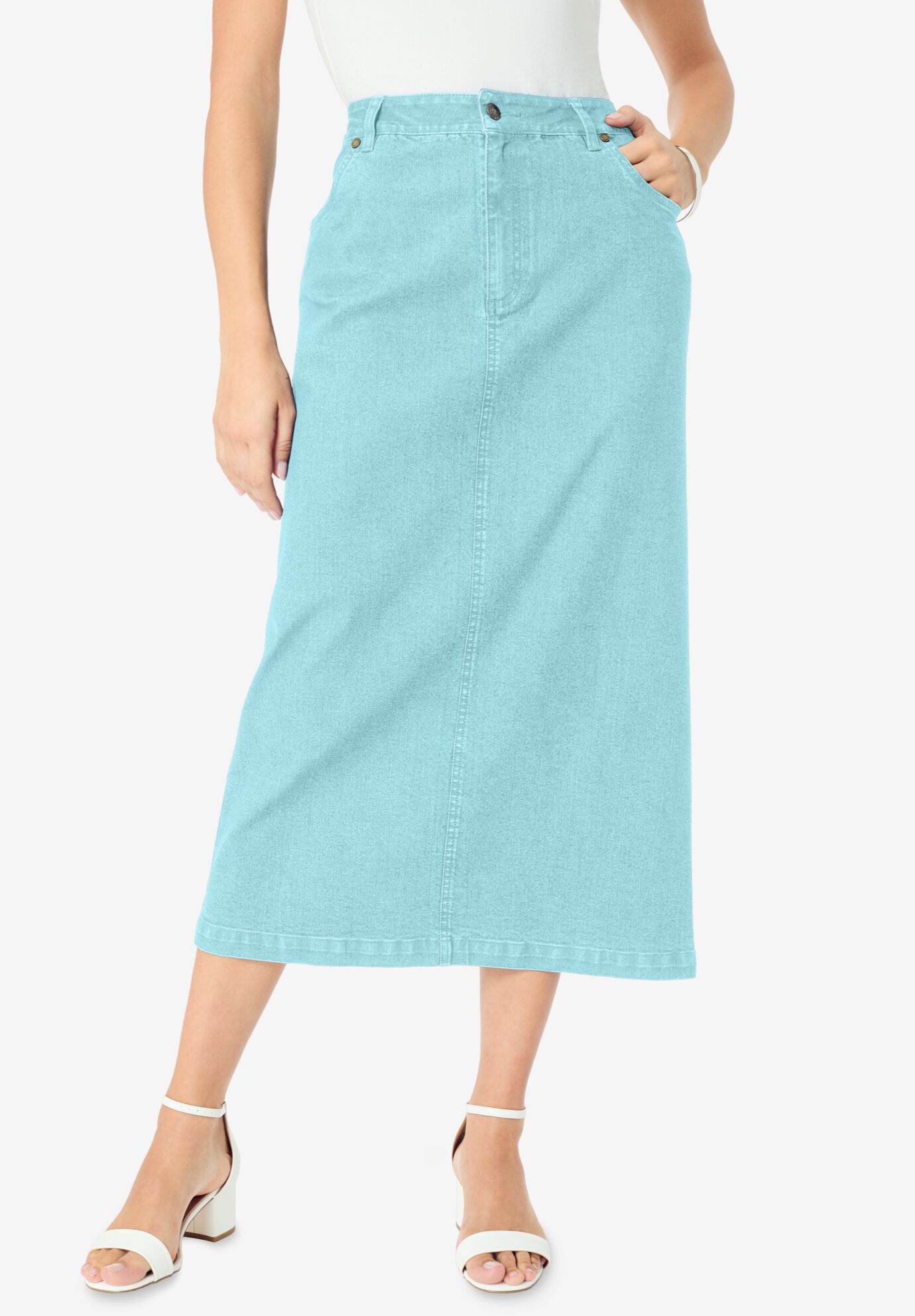 Back Split Pencil Skirt | OneStopPlus