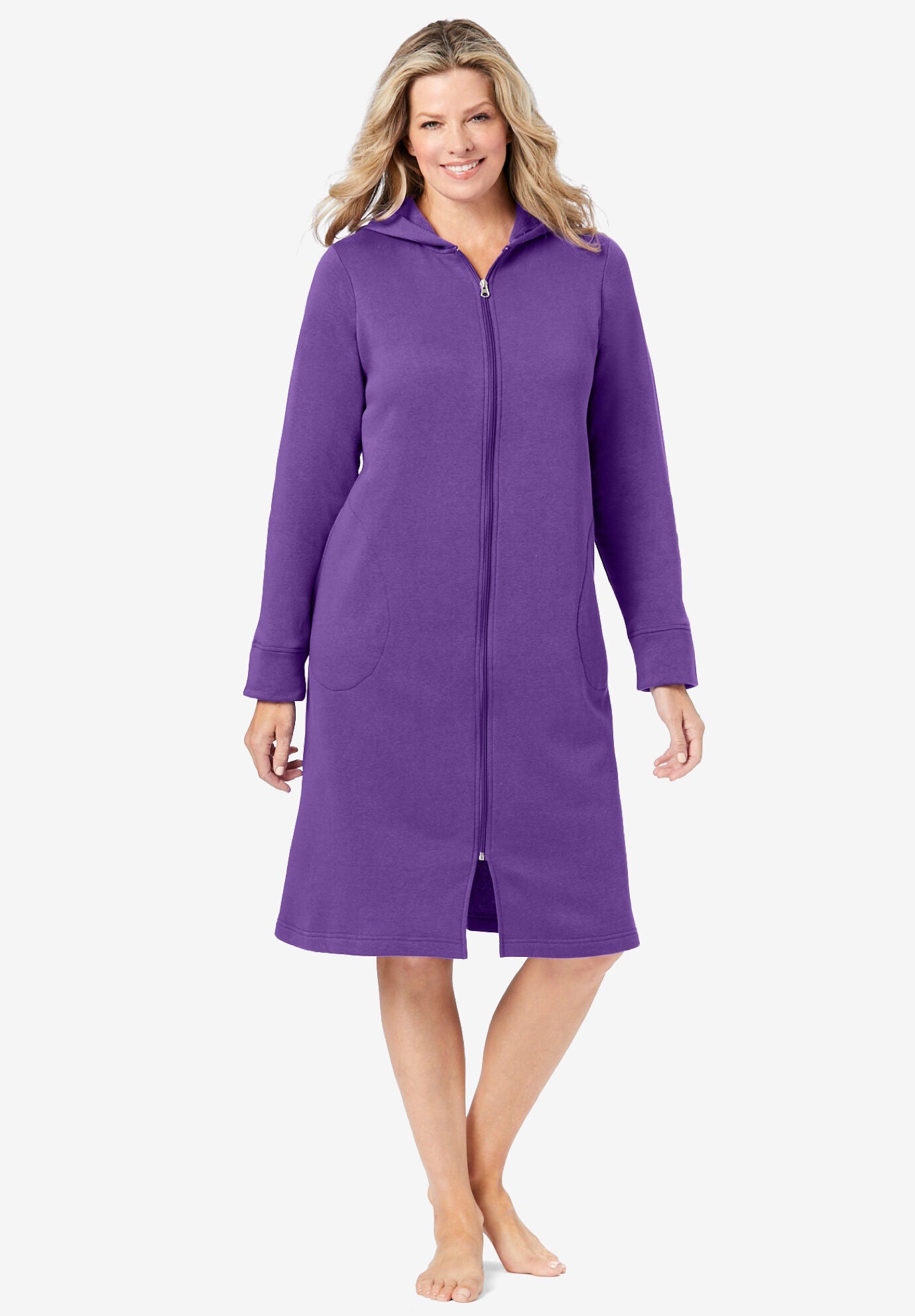 Short Hooded Sweatshirt Robe | OneStopPlus