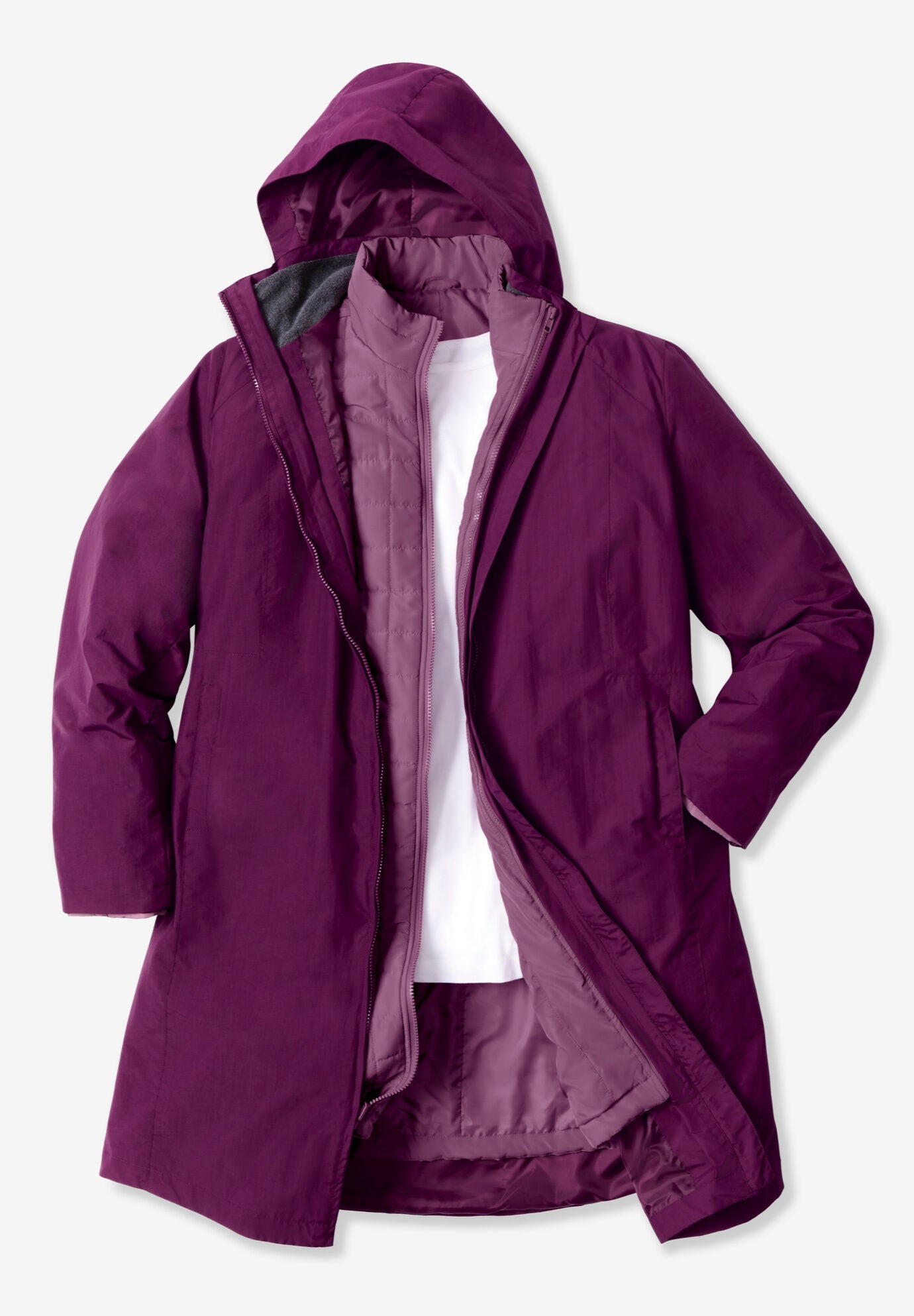 3-in-1 Hooded Taslon® Jacket | OneStopPlus